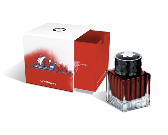 Montblanc Olympics Heritage Paris 1924 50ML Red Bottle Ink