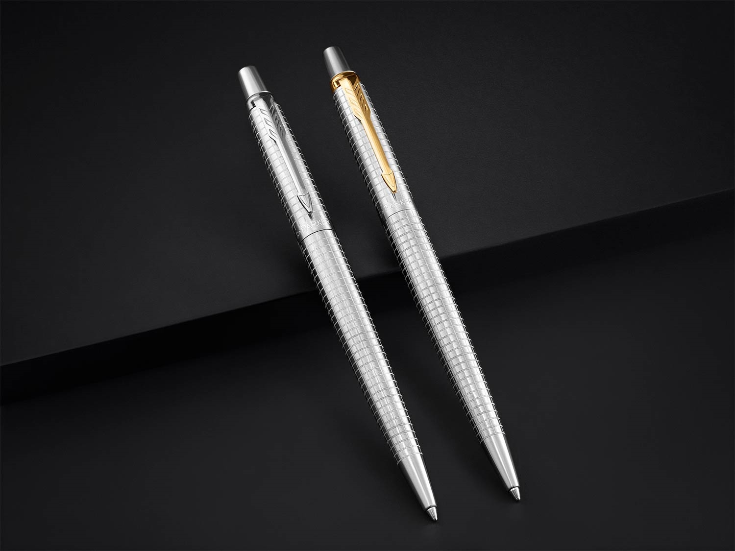 Parker 70th Anniversary Jotter Stainless Steel Gold Trim Ballpoint Pen