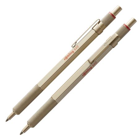 Rotring 600 Gold Ballpoint Pen