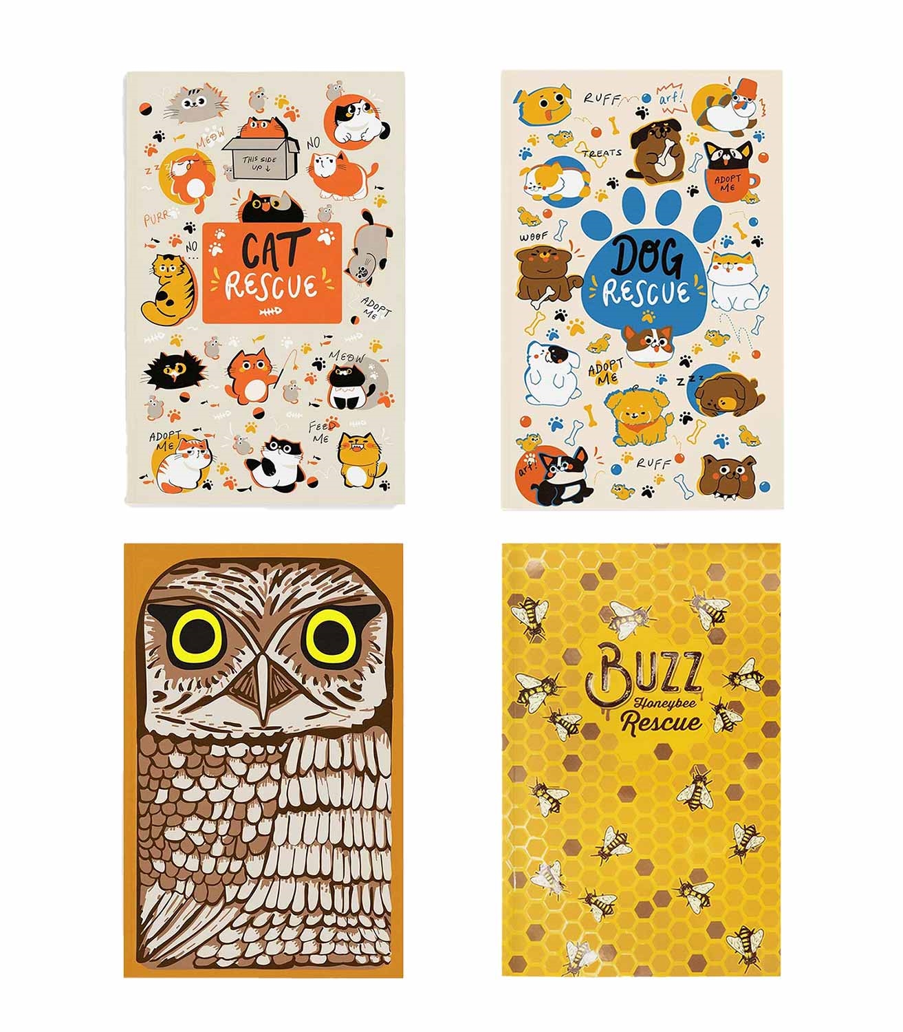 Retro Rescue Matching Classic Size Notebook