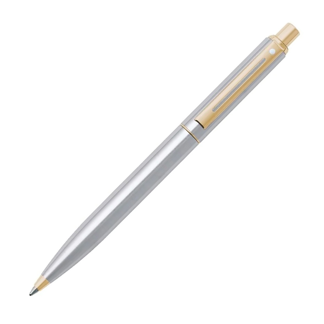 Sheaffer 325 Sentinel Brushed Chrome/Gold Trim Ballpoint Pen
