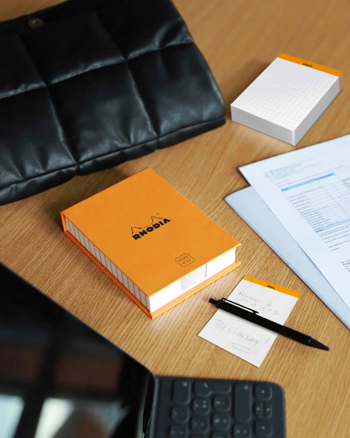 Rhodia No 11 Memo Pad Refillable Desk Set 3 x 4 1/8