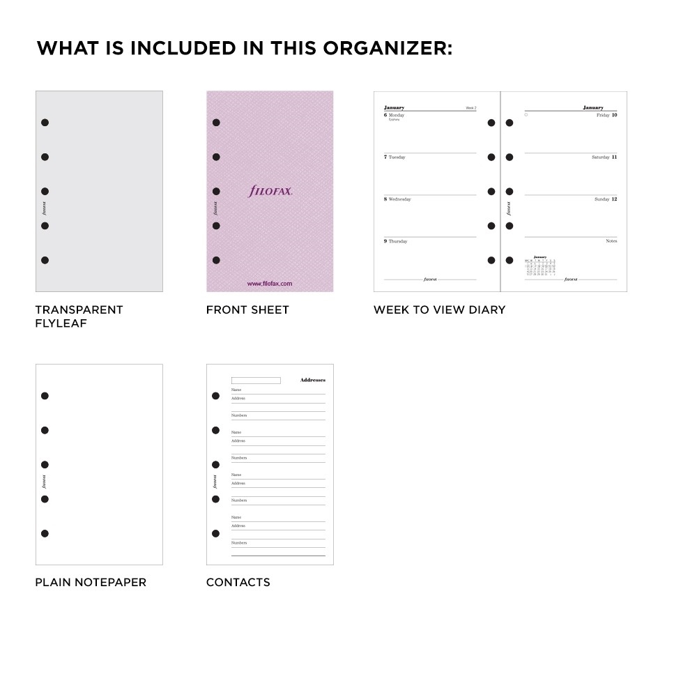 Filofax Saffiano Mini Organizer