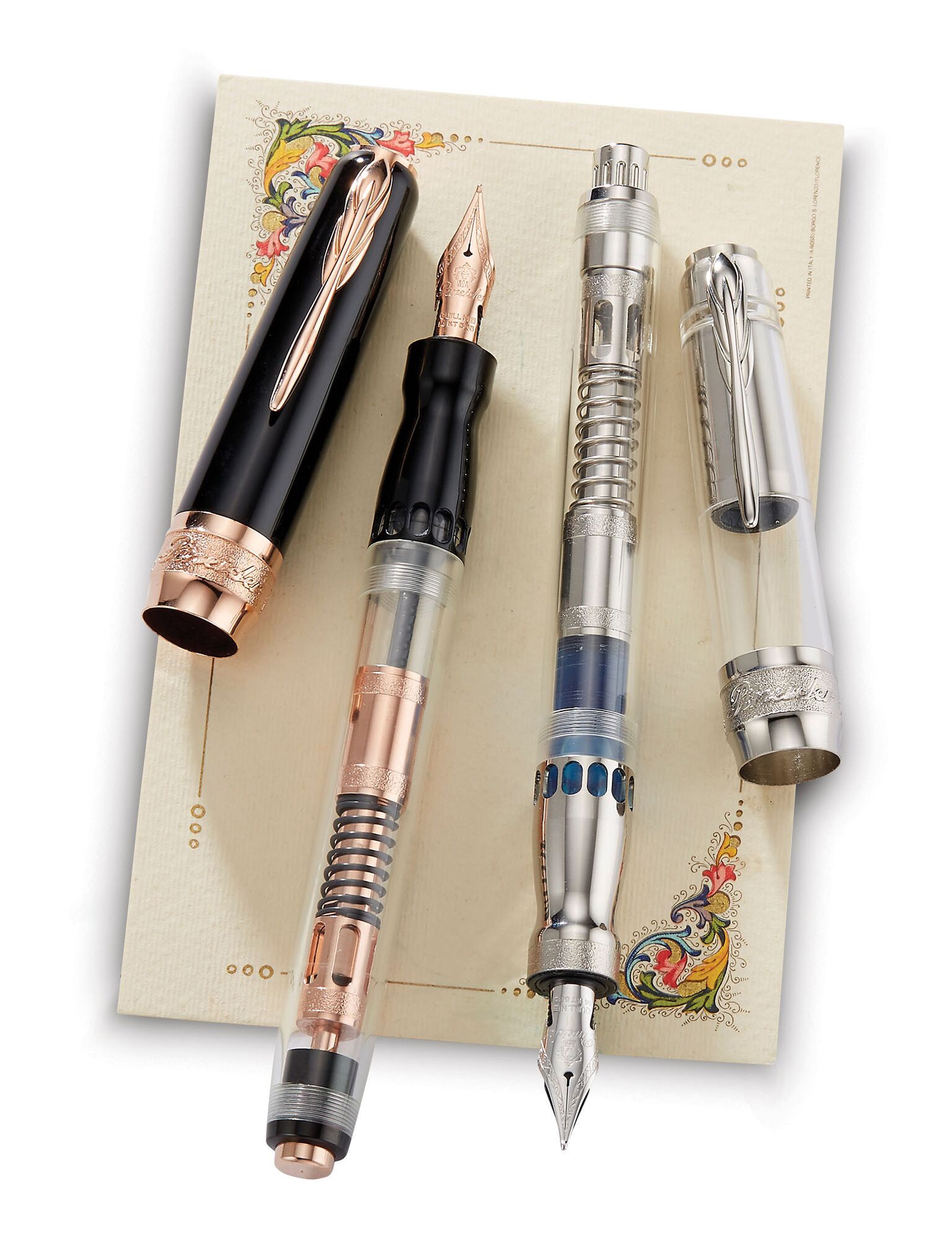 Pineider Mystery Filler Black Russian Fountain Pen