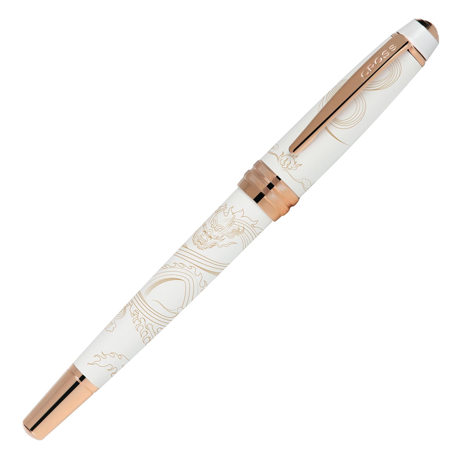 Cross Limited Edition Bailey Year of the Dragon White/Rose Gold ...