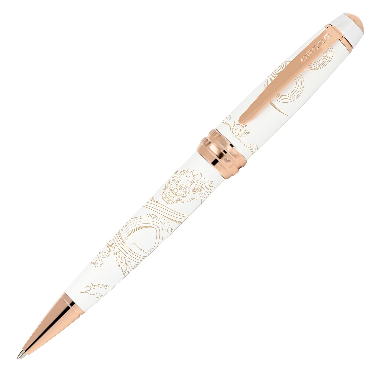 Cross Limited Edition Bailey Year of the Dragon White/Rose Gold Ballpen