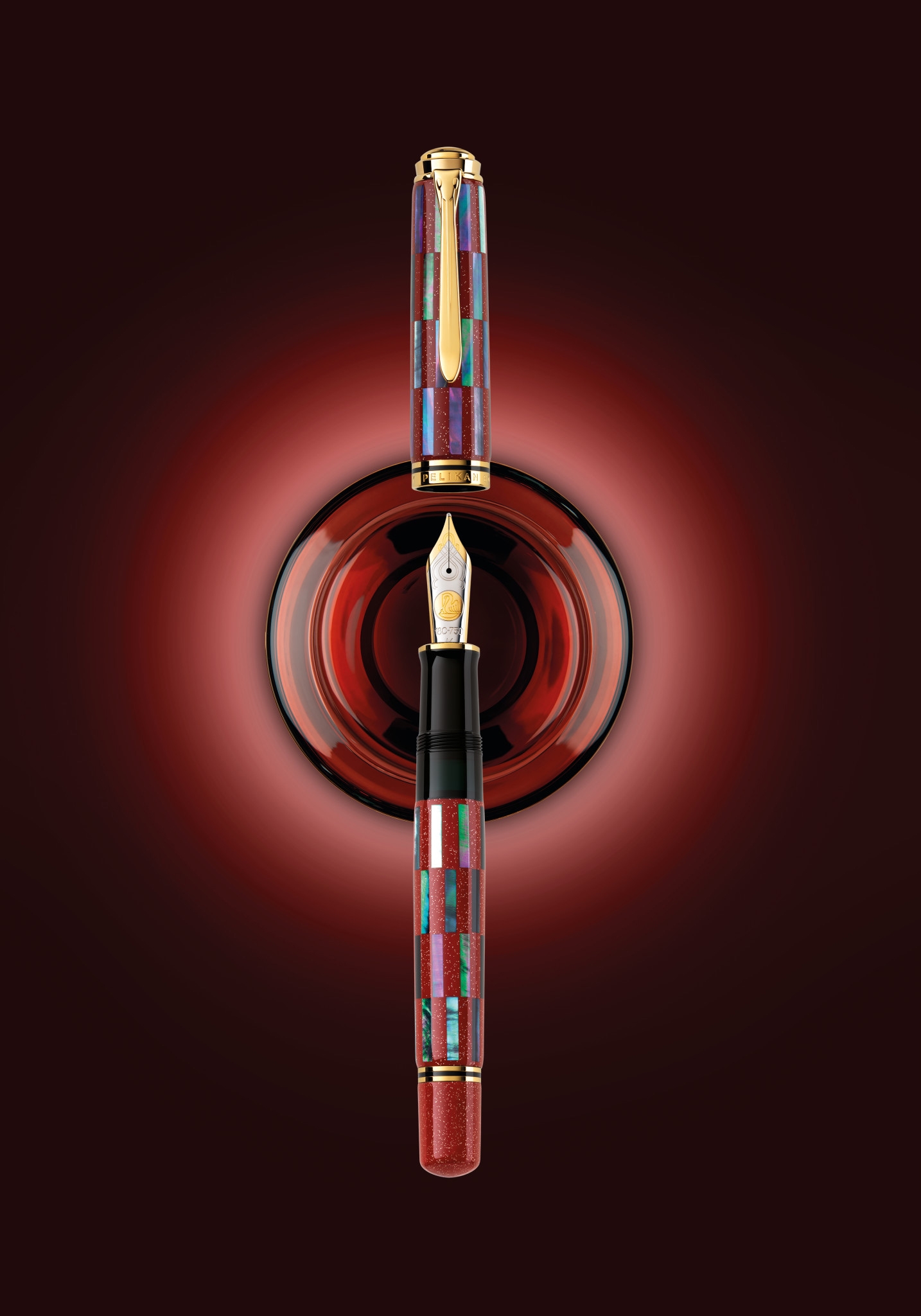 Pelikan Limited Edition Souveran M1000 Raden Red Infinity Fountain Pen ...