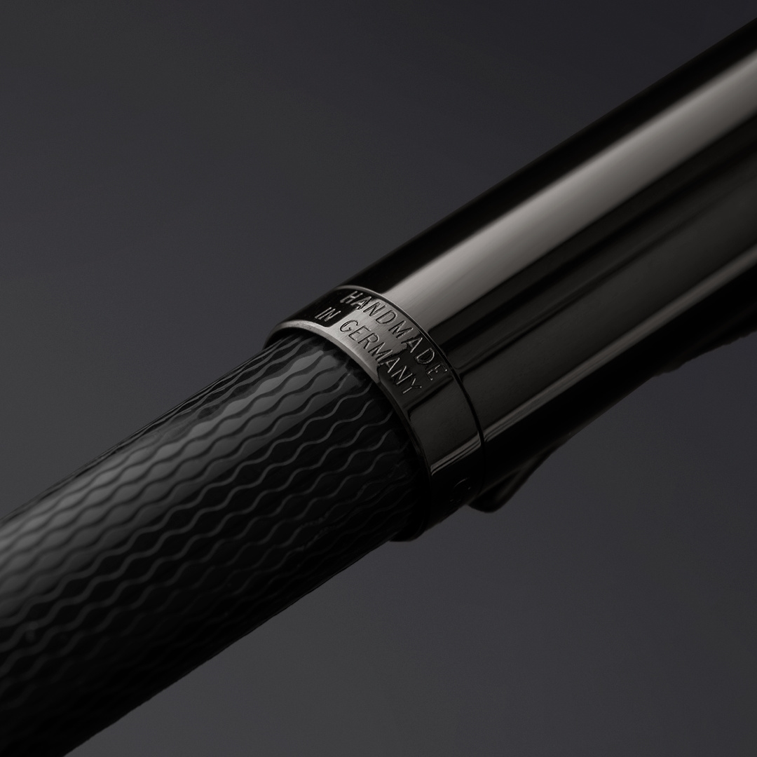 Graf Von Faber-Castell Guilloche Black Edition Rollerball Pen