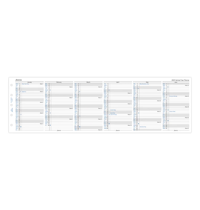 Filofax Mini Vertical Planner 2025