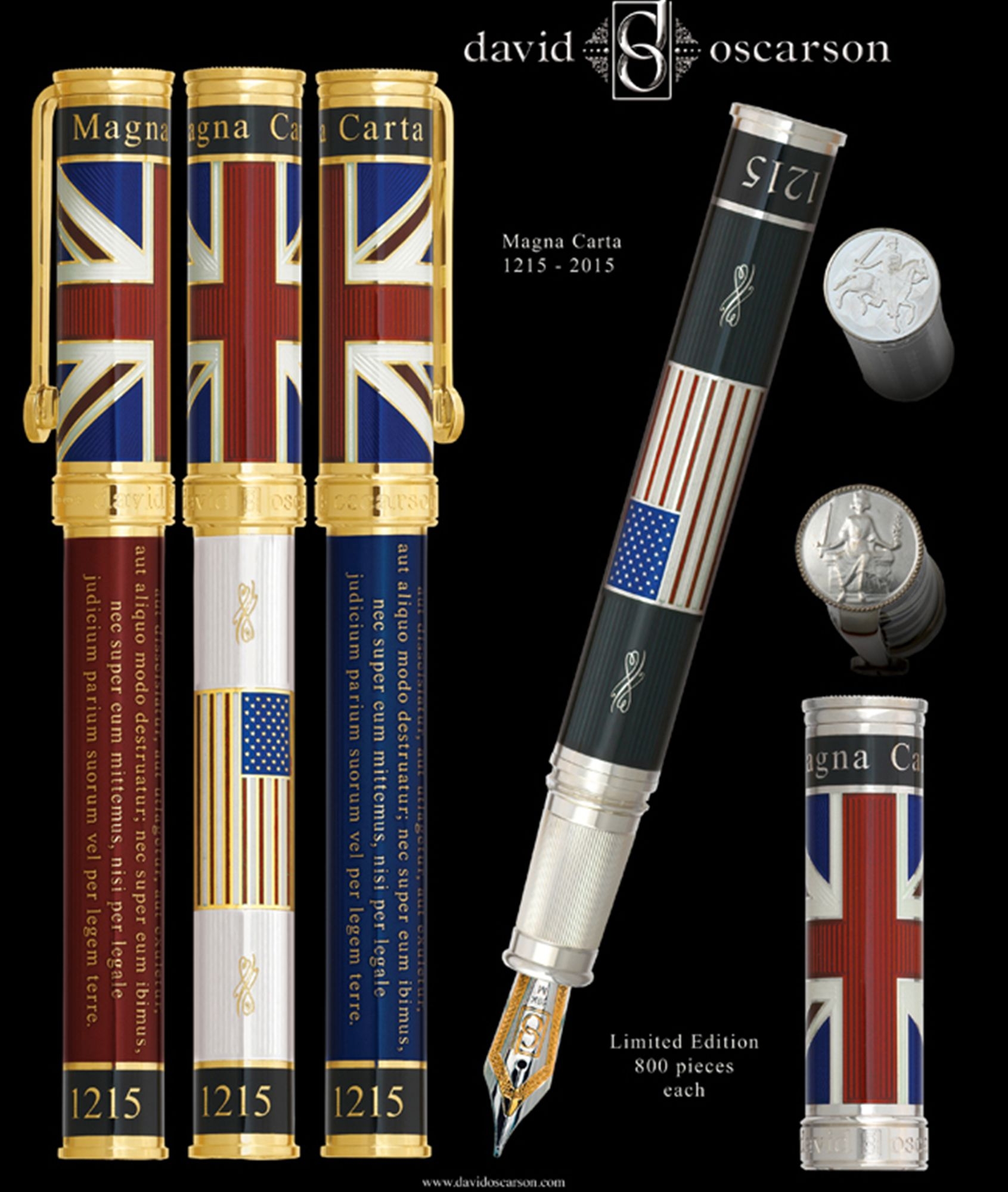 David Oscarson Limited Edition Magna Carta Fountain Pen