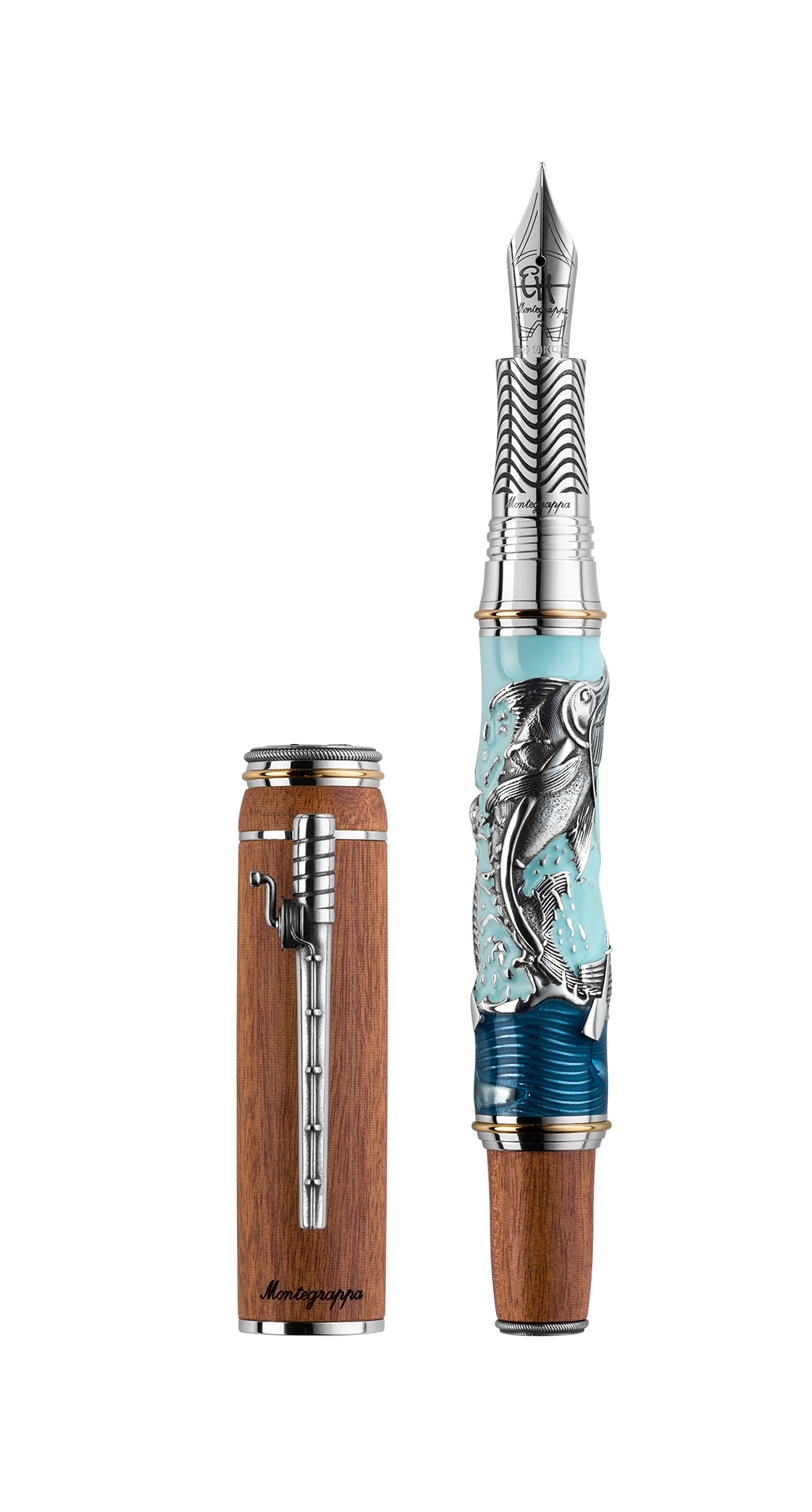 Montegrappa Limited Edition The Old Man and the Sea Silver Trim ...