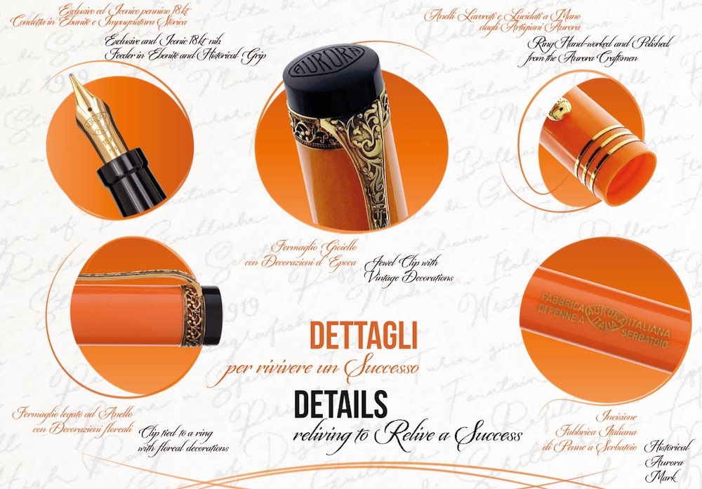 Aurora Limited Edition Internazionale Orange Fountain Pen