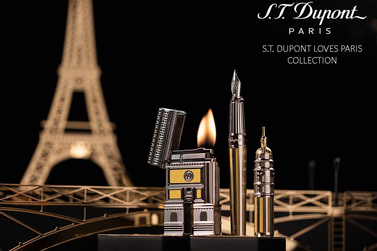 Dupont Loves Paris Limited Edition Writing Kit Rollerball/Fountain Pen