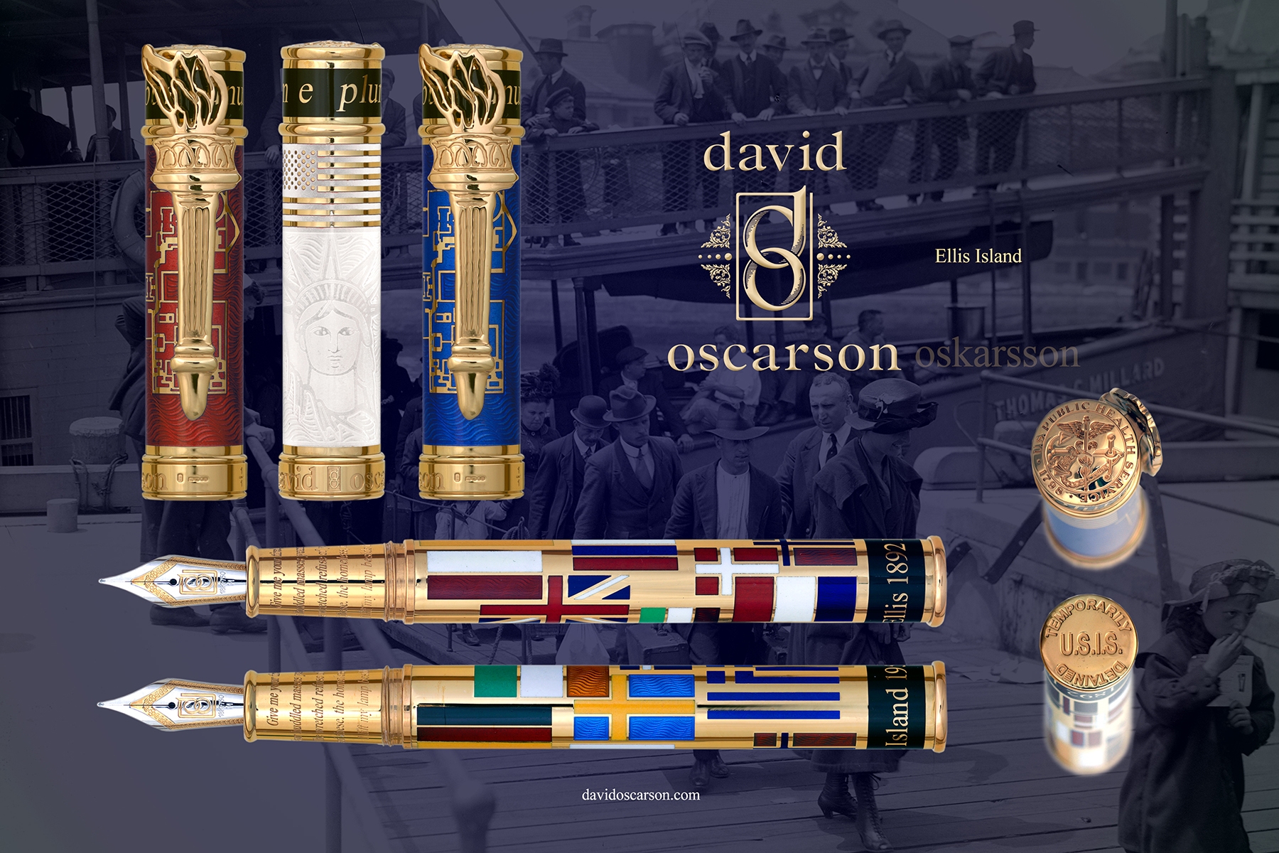 David Oscarson Ellis Island Fountain Pen