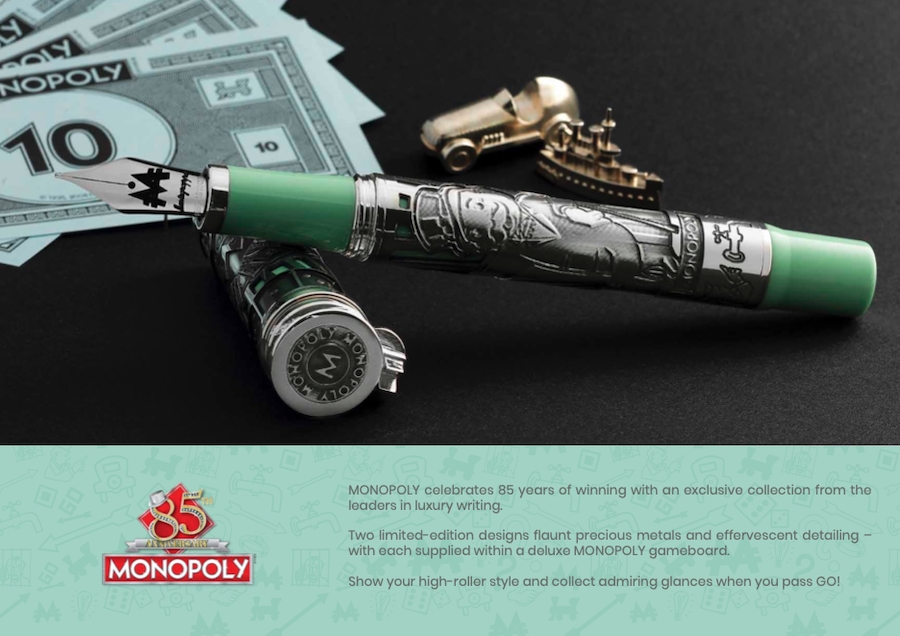 Montegrappa Limited Edition Mr. Monopoly Fountain Pen - Mint