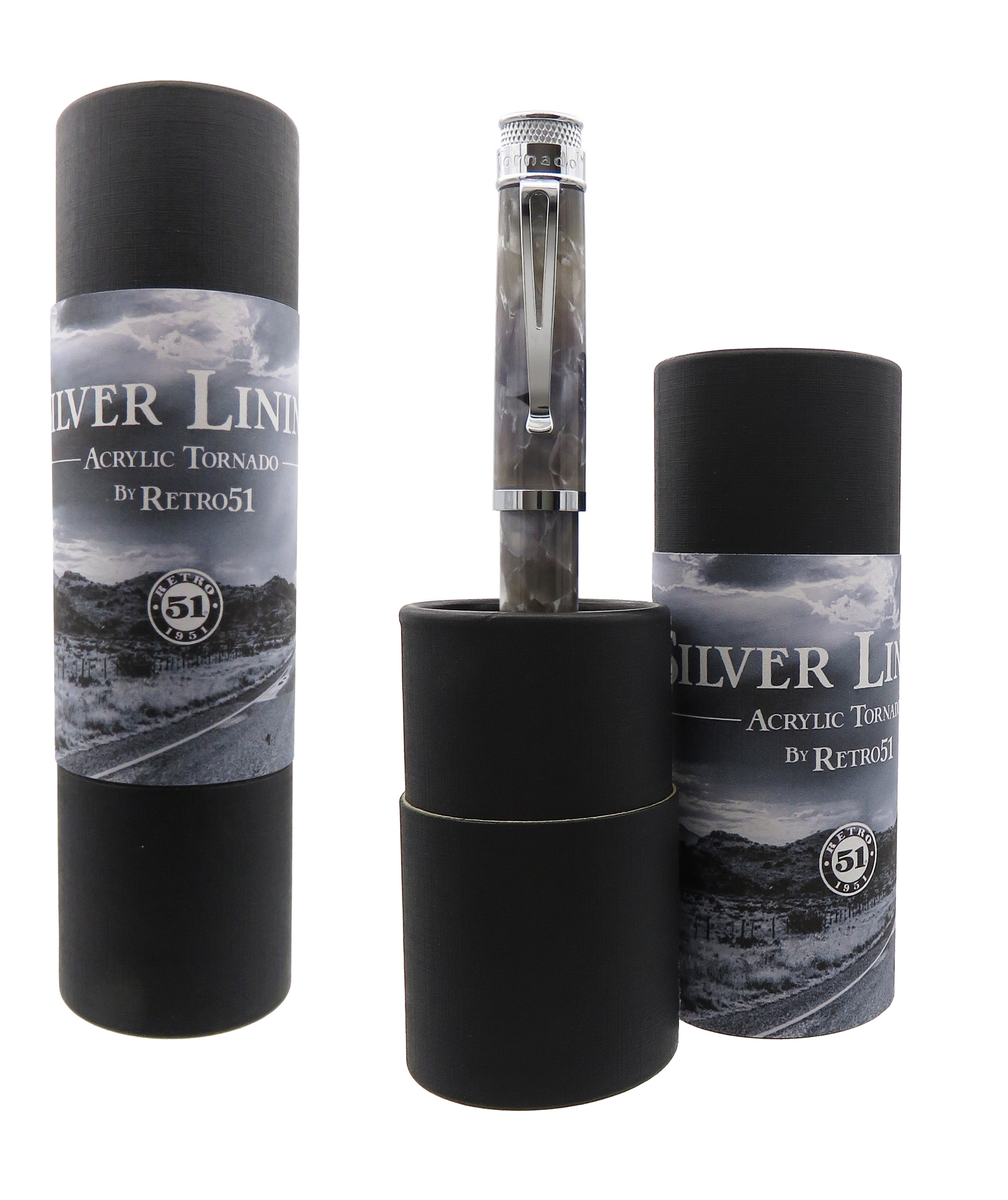 Retro 51 Silver Lining Fountain Pen