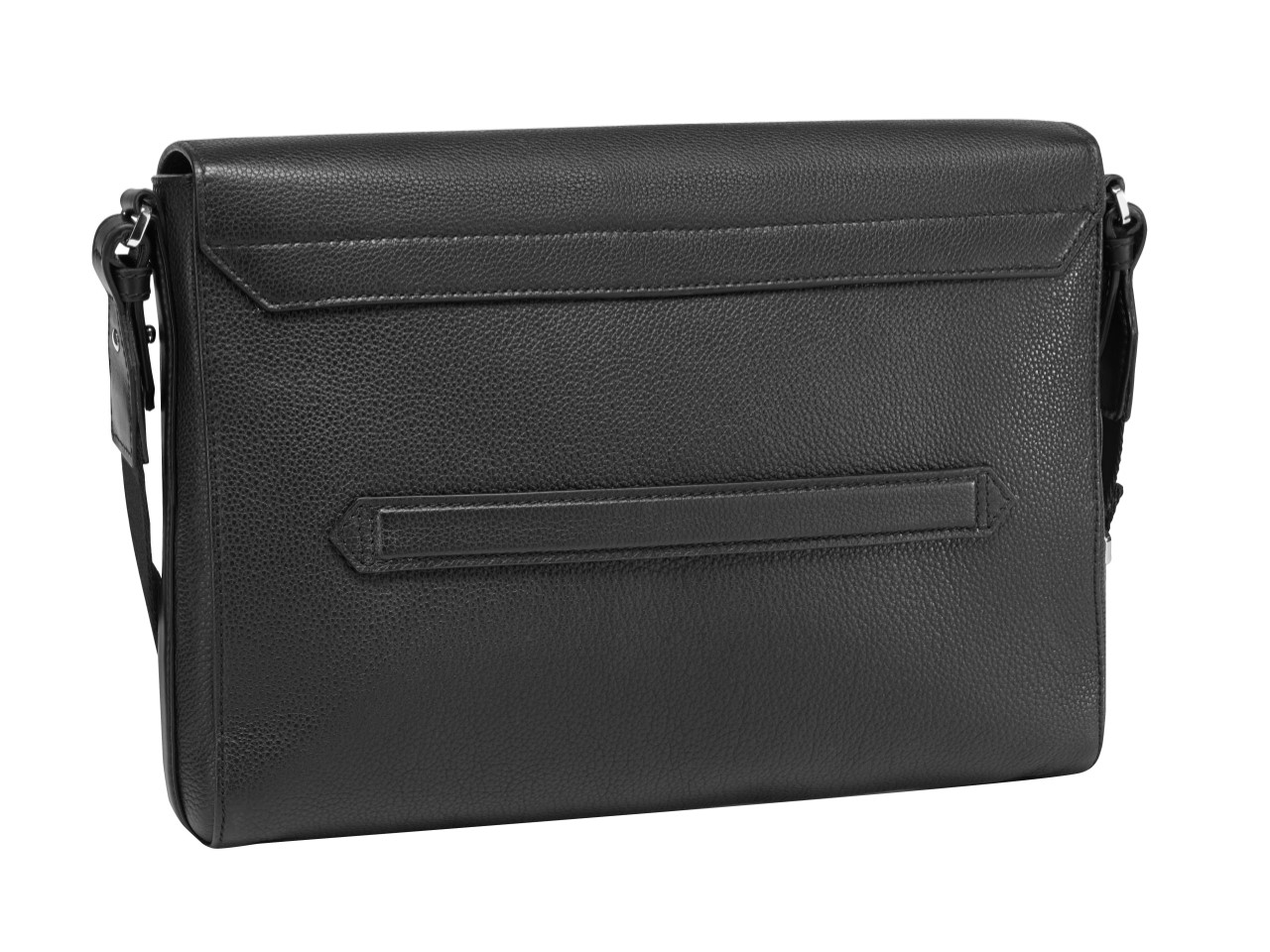 Montblanc Meisterstuck Slim Messenger Bag w/Flap Black