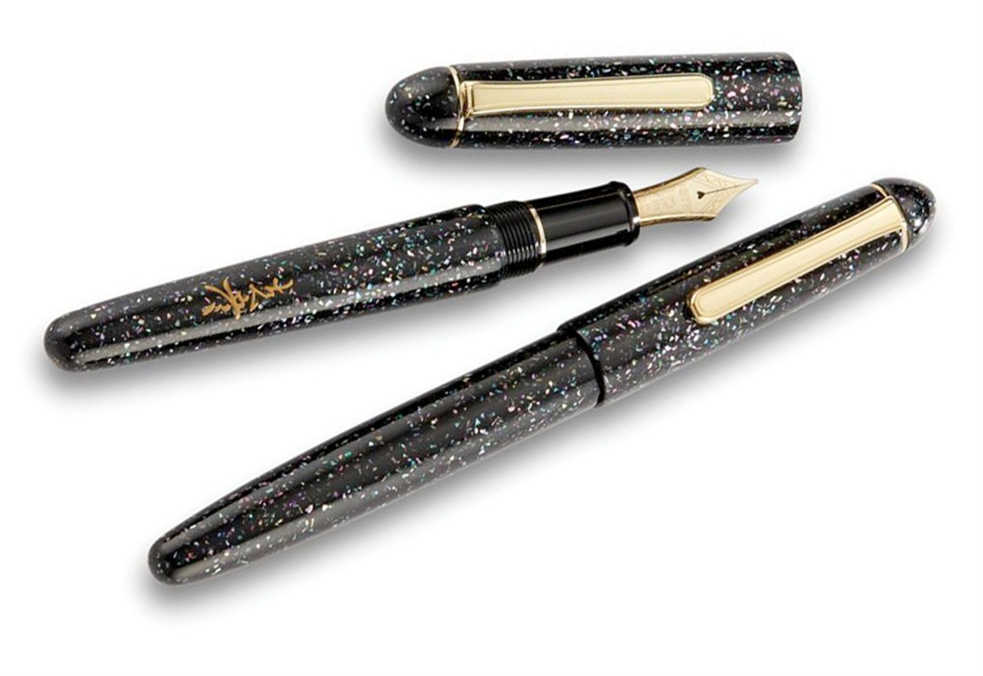 Platinum Starlight Galaxy Ginga Maki-e Fountain Pen - Medium