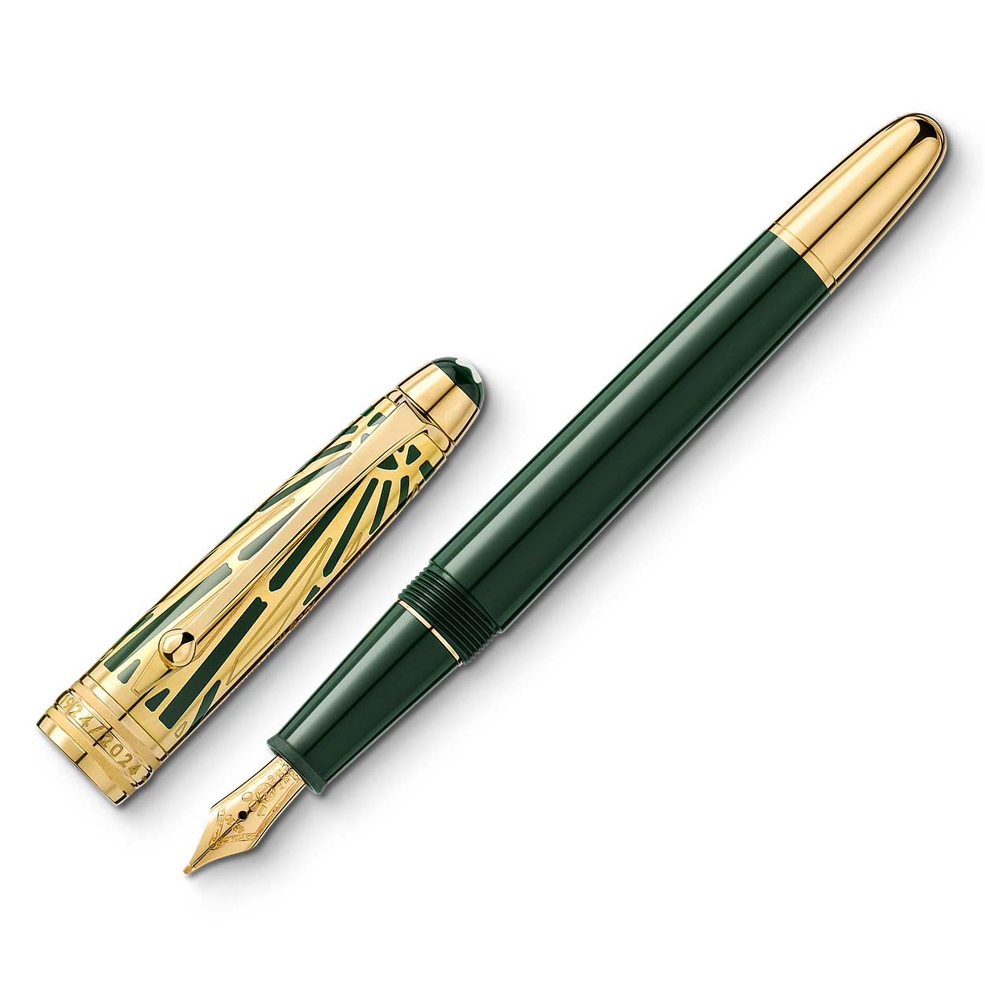 Montblanc 145 Meisterstuck 100 Yrs Origin Doue Green Fountain Pen