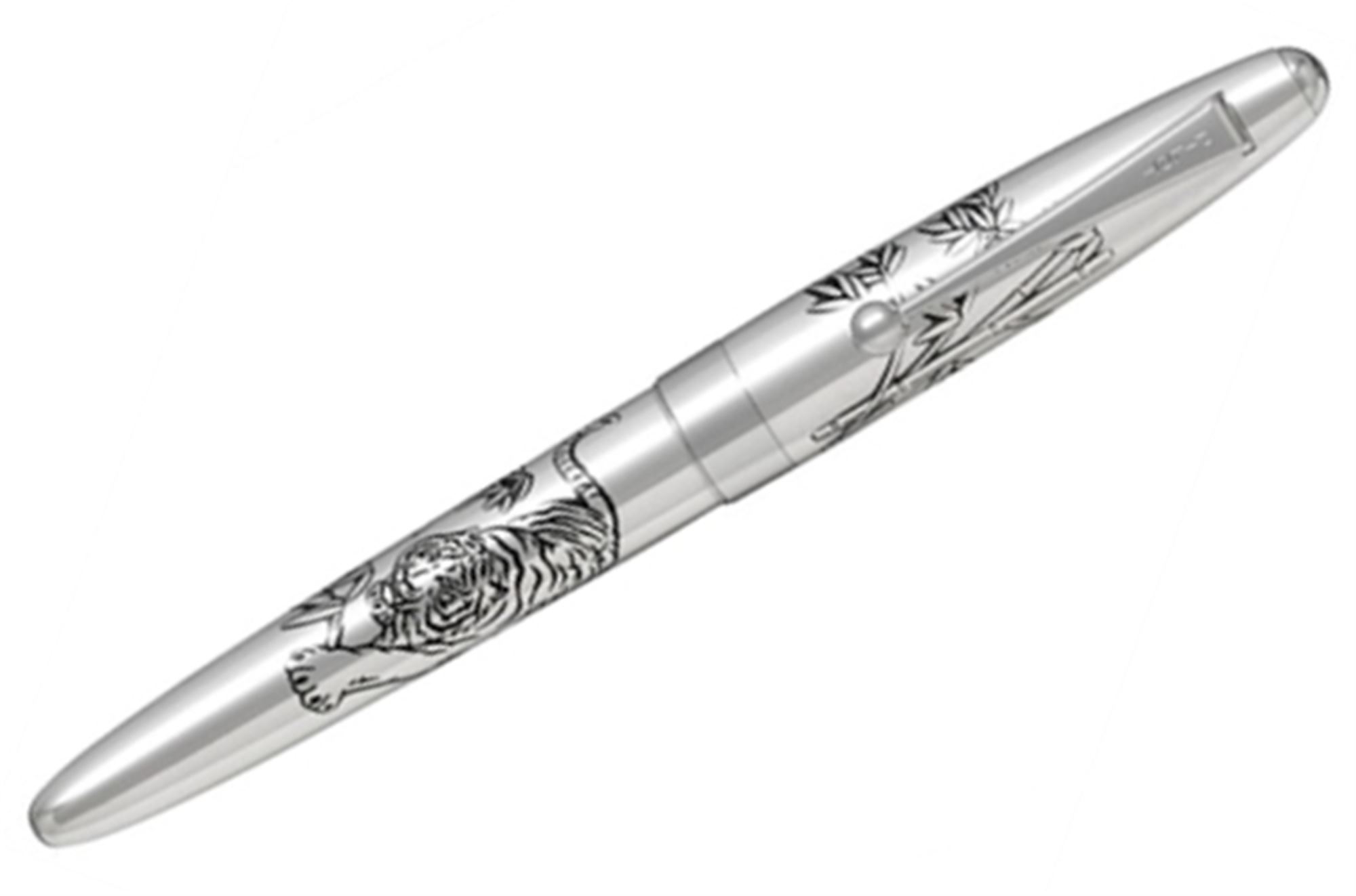 Pilot Sterling Silver Tiger Fountain Pen