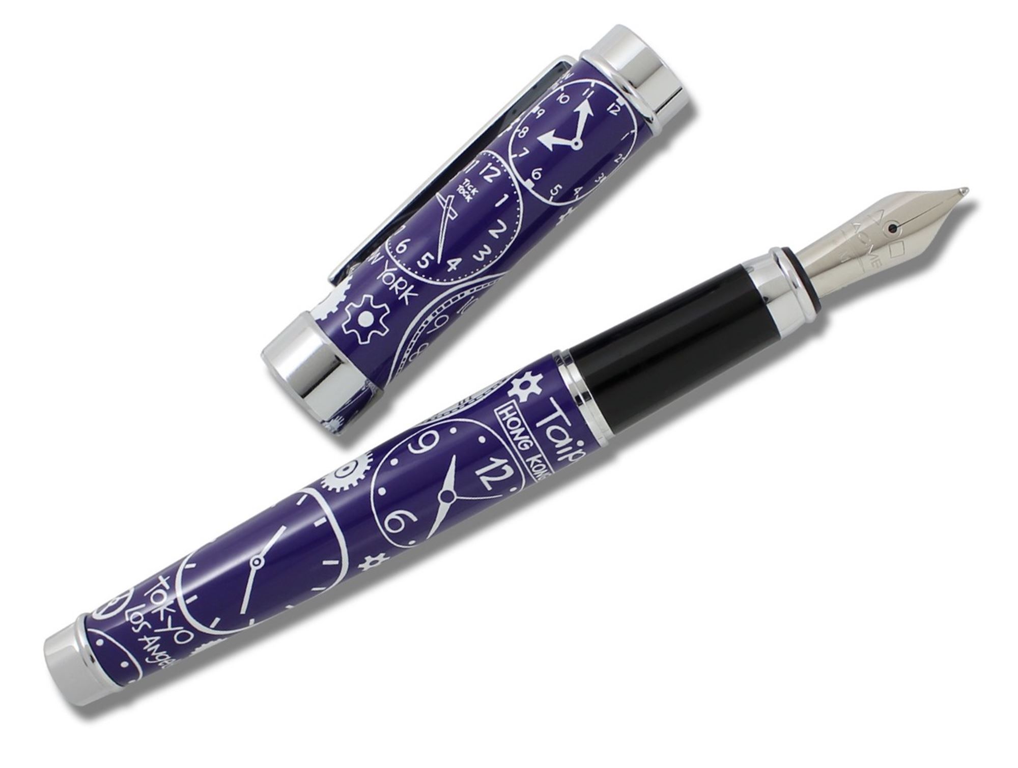 ACME Nancy Wolff Designed Clocks Fountain Pen