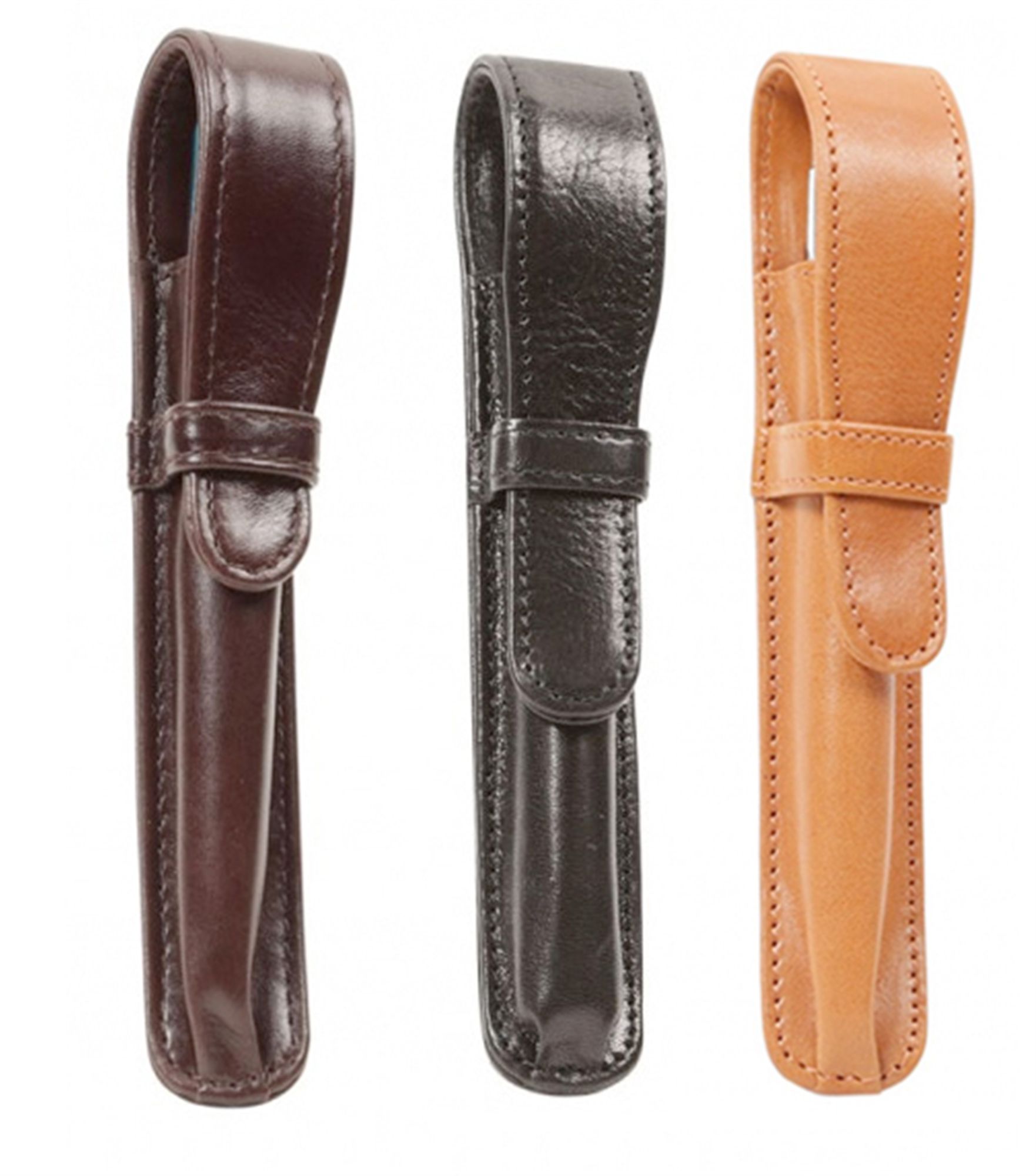 Aston Leather Single Flap Soft Pen Pouch