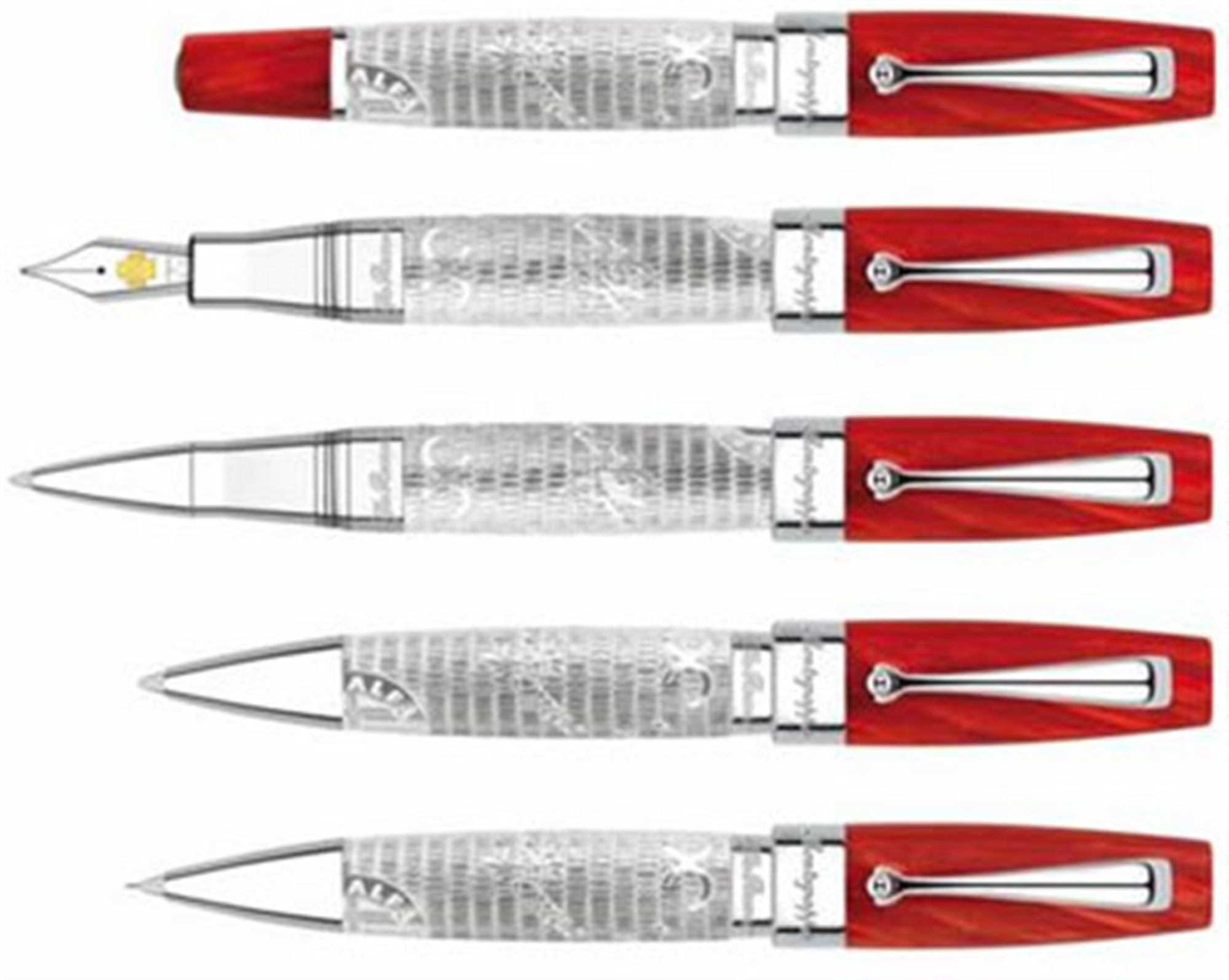 Montegrappa Alfa Romeo Limited Edition Silver Fountain Pen