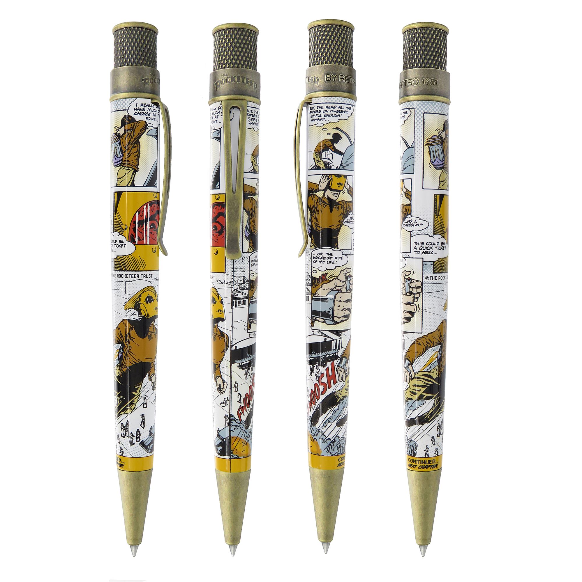 Retro 51 Rocketeer First Flight Rollerball/Ballpoint
