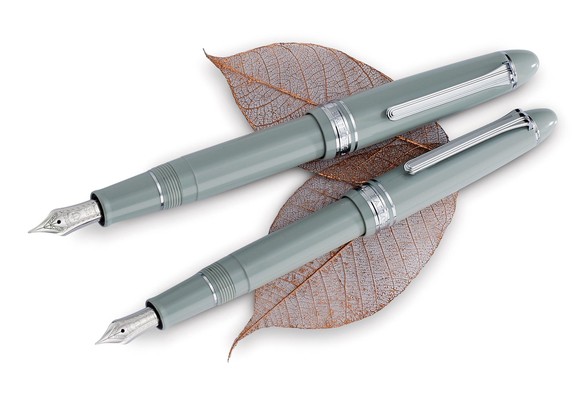 Sailor 1911 Large Anchor Gray Fountain Pen - Music