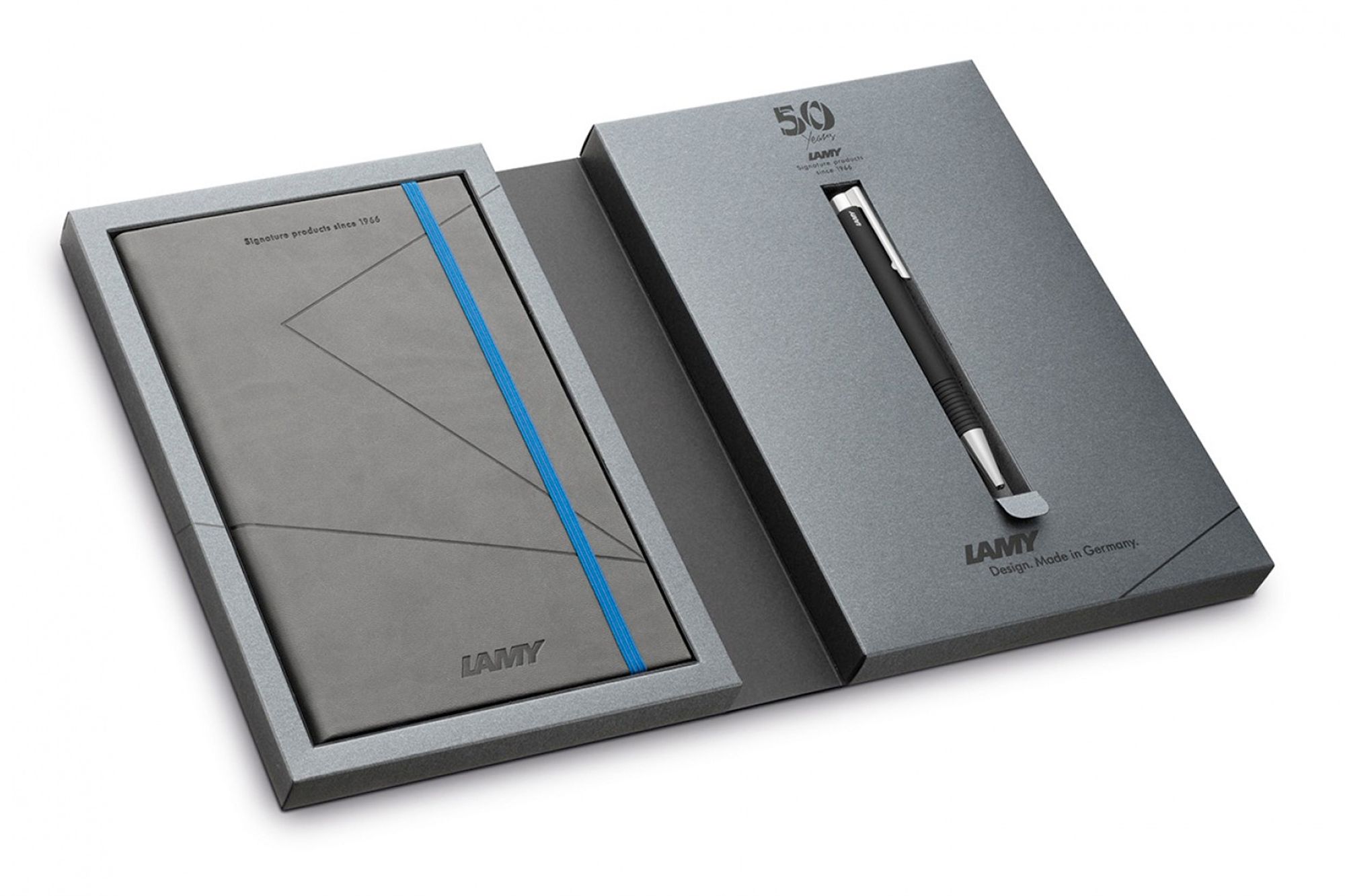 Lamy 50 Limited Logo M+ Ballpoint Pen and Notebook Set
