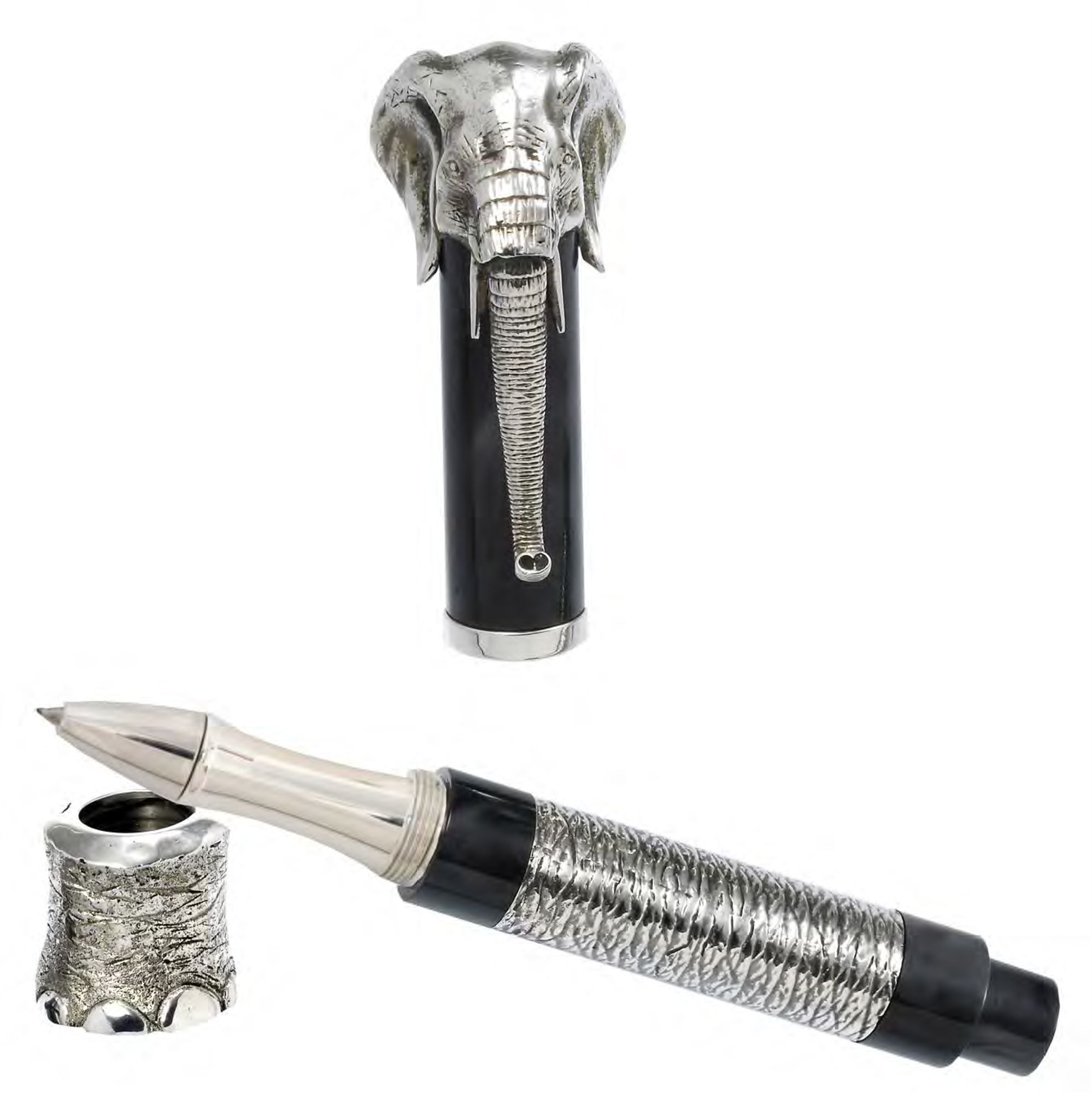 Urso Luxury Sterling Silver Elephant Rollerball Pen