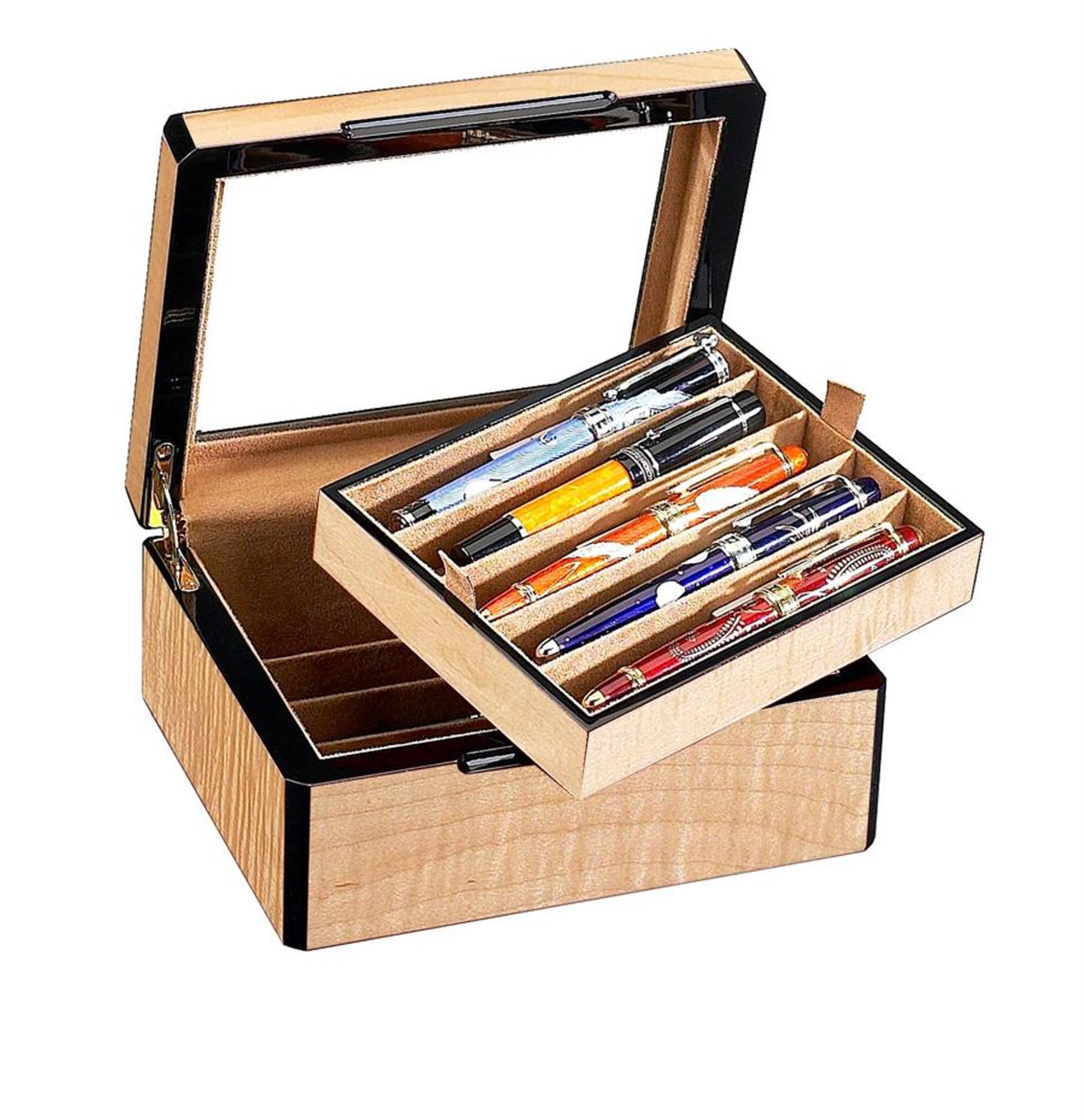Venlo Blond 10 Slot Pen Box | Fahrney's Pens