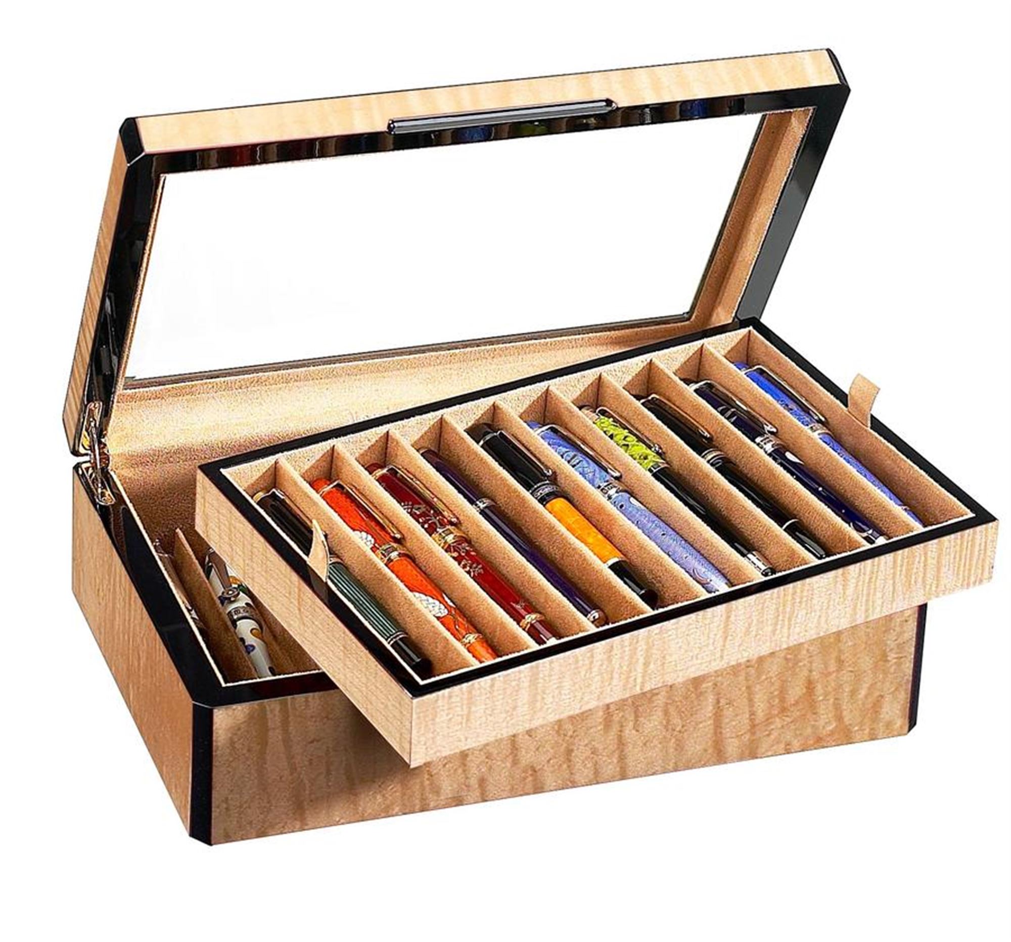 Venlo Blond 20 Slot Pen Box | Fahrney's Pens