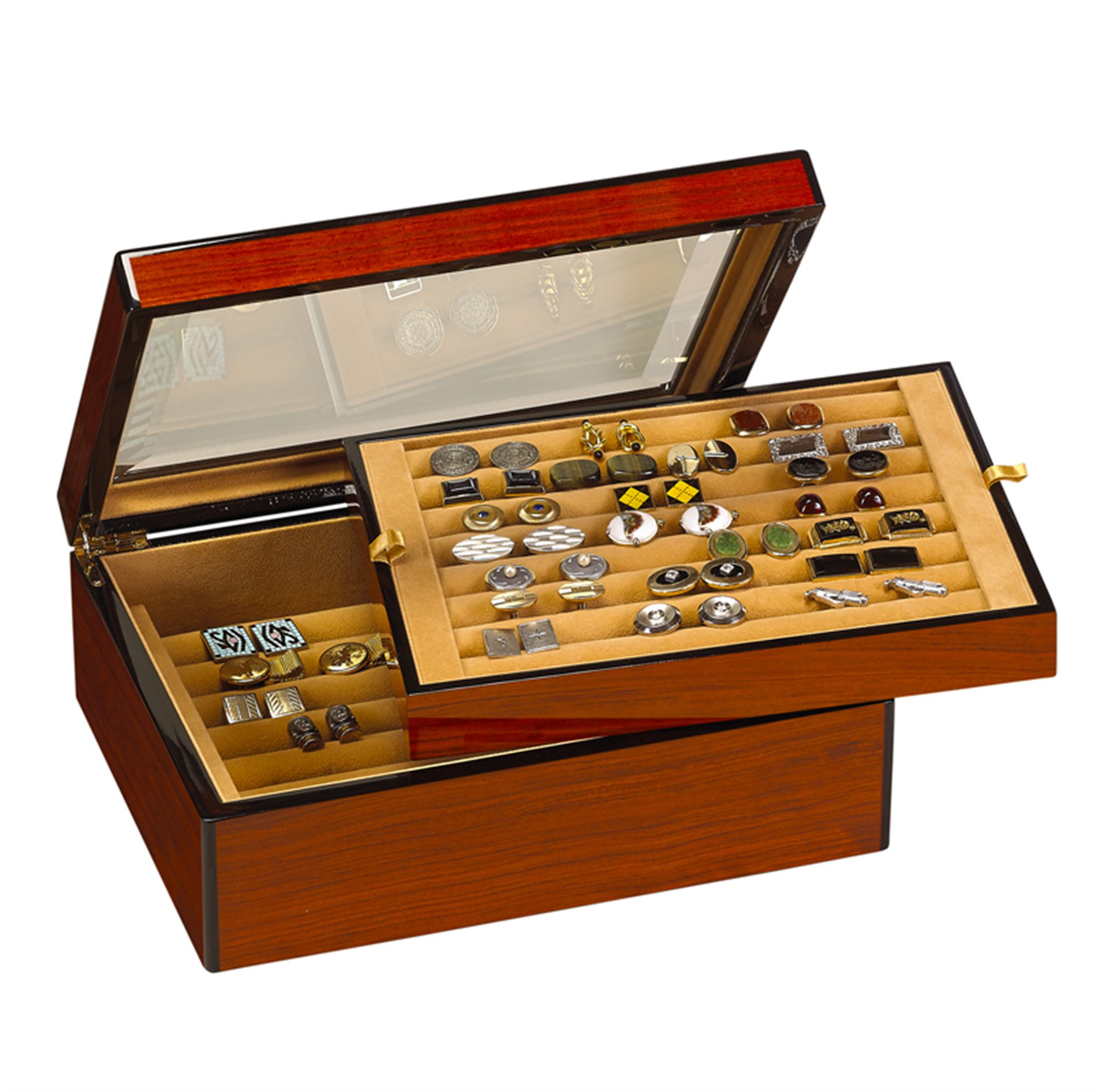 Vox Luxury 50 Pair Cufflink Case