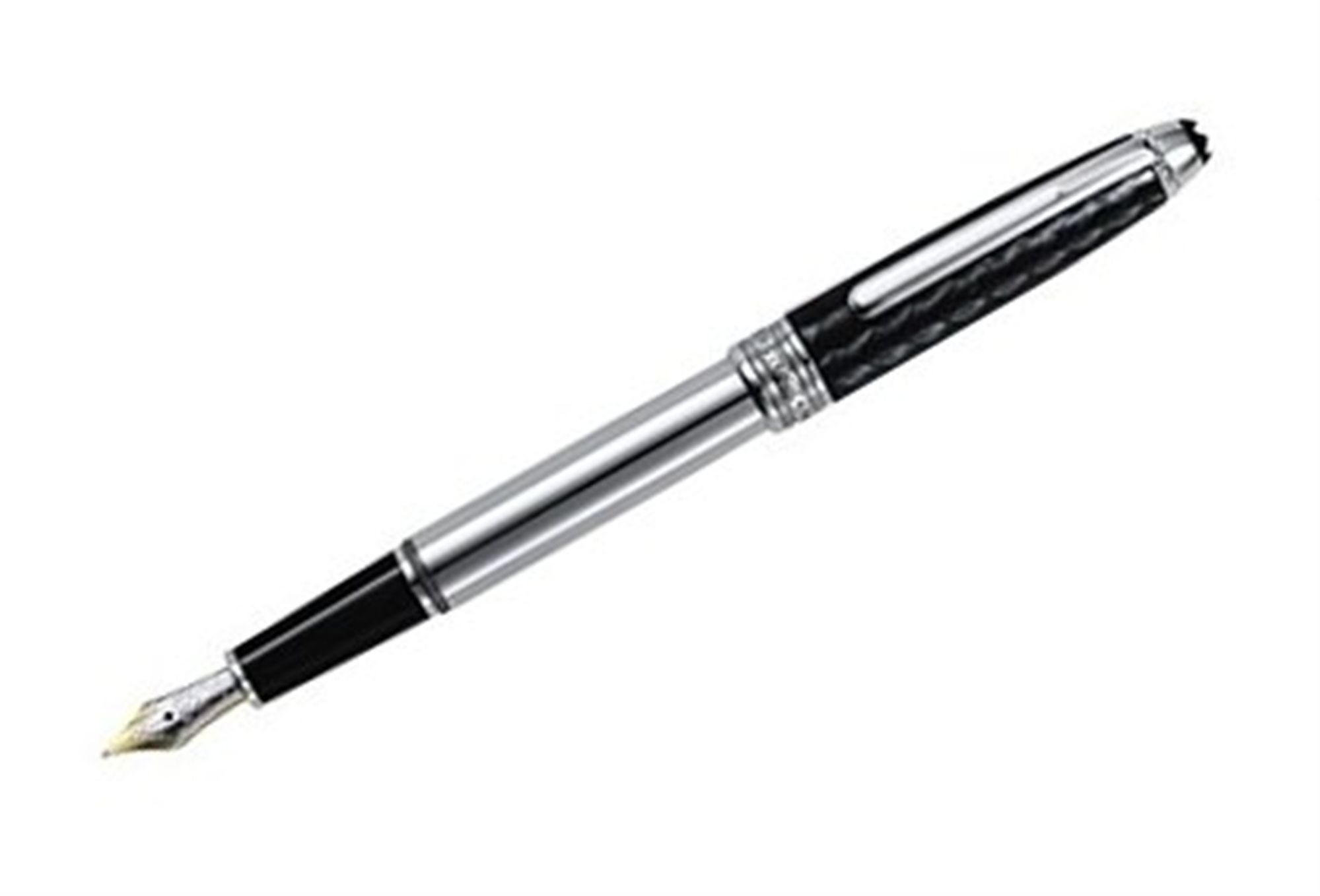 Montblanc Meisterstuck Solitaire Carbon Steel Classique Fountain Pen