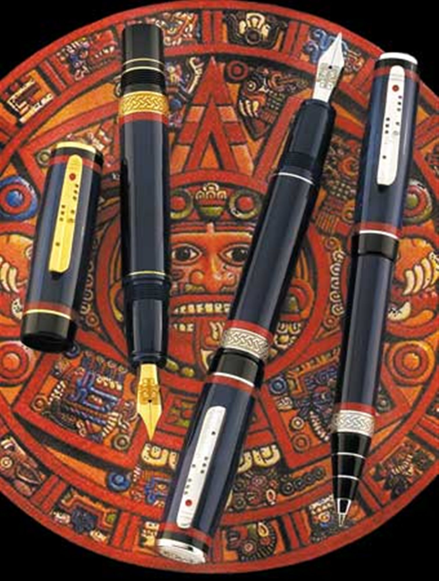 Delta Limited Edition Maya Silver Fountain Pen