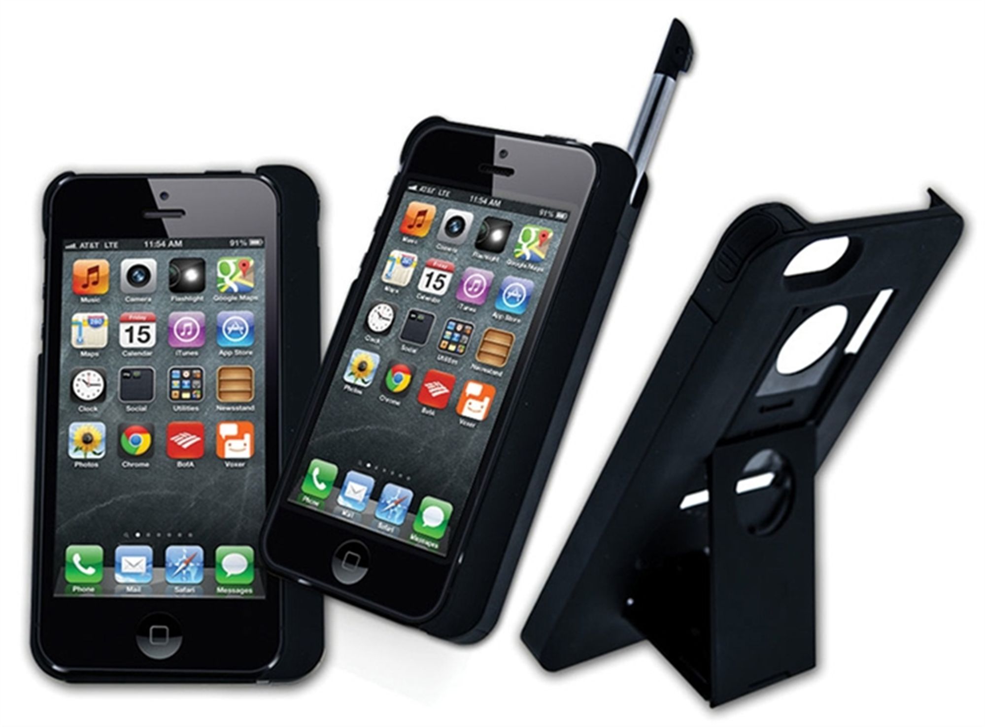 Monteverde Rubberized iPhone 5 Stand-up Case with Stylus