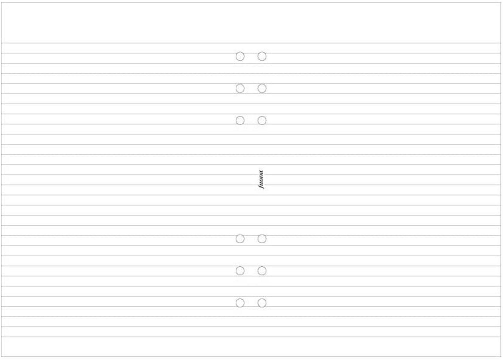 Filofax A5 Ruled White Notepad With 50 Sheets