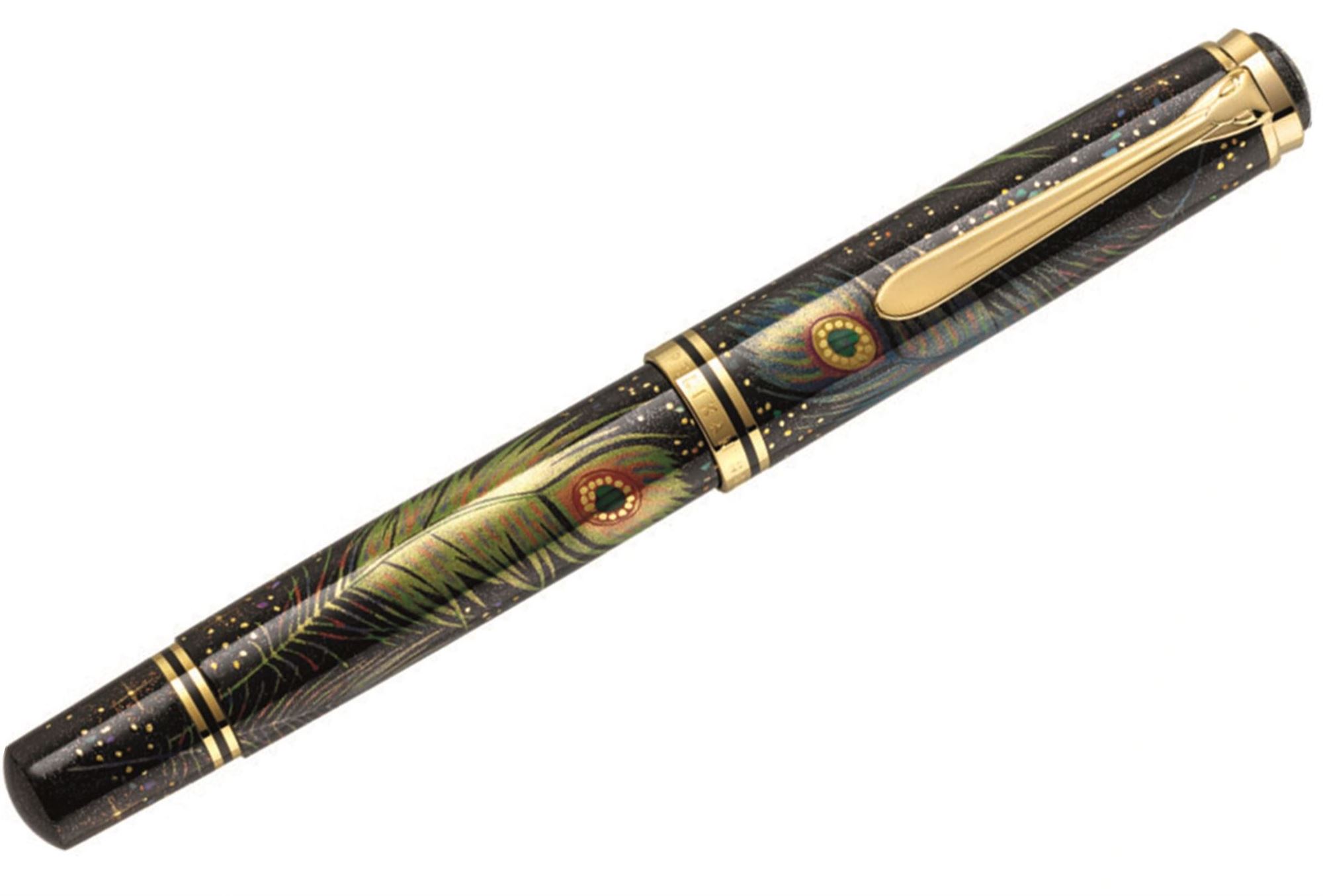 Pelikan Limited Edition Maki-e Peacock Fountain Pen Medium Nib