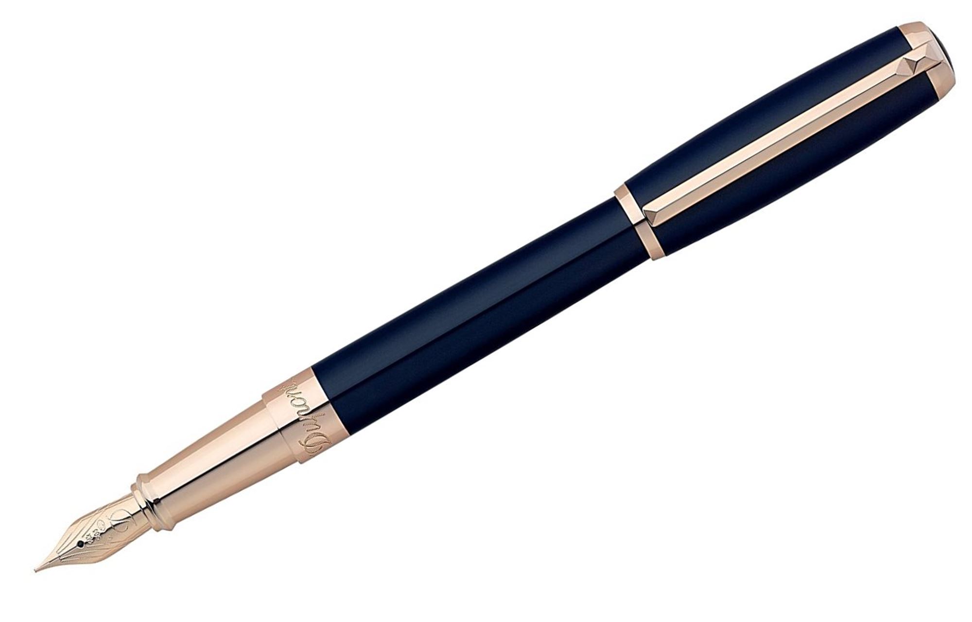 Dupont Line D Blue Lacquer Fountain Pen