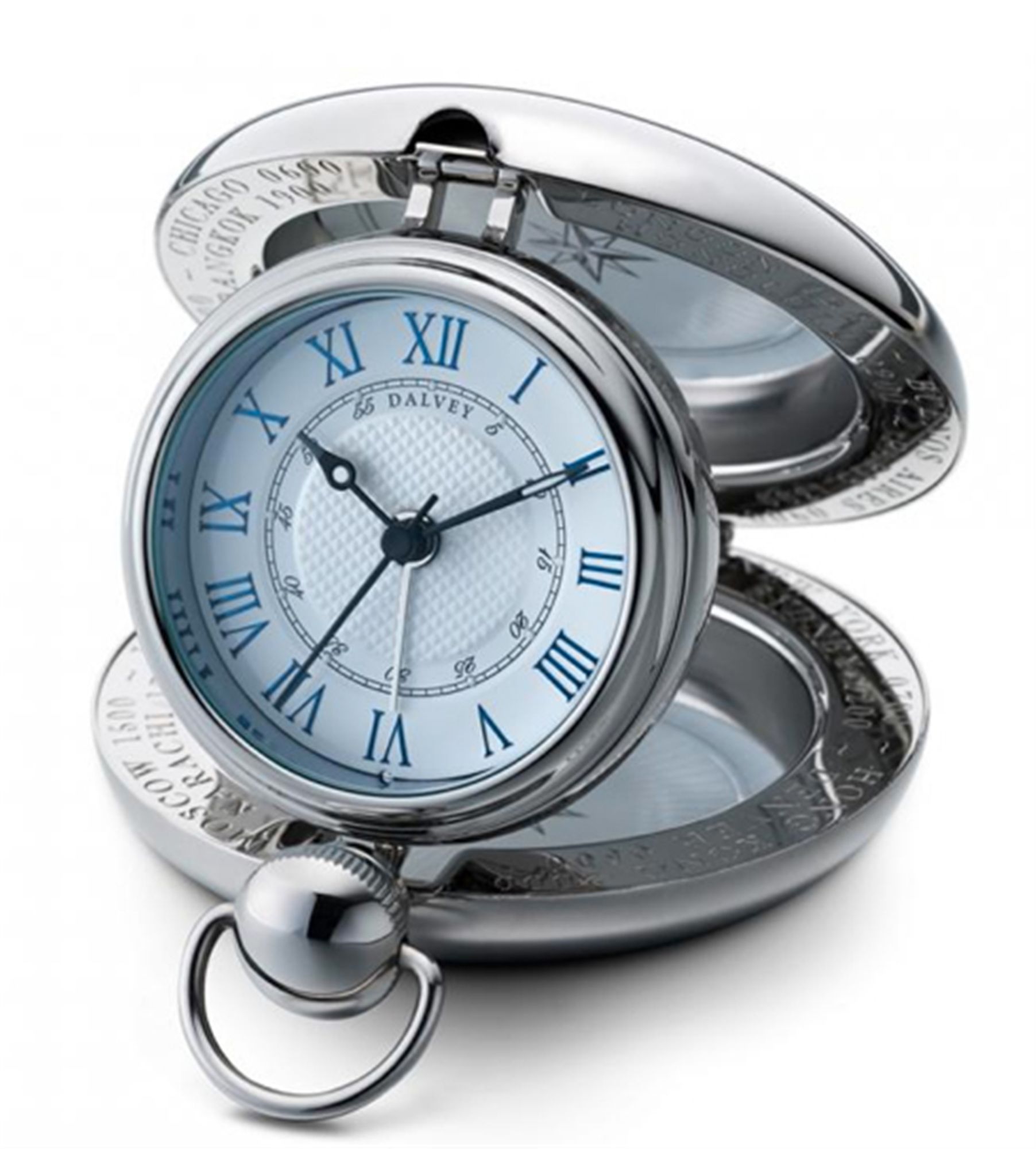 Dalvey Voyager Travel Alarm Clock - White