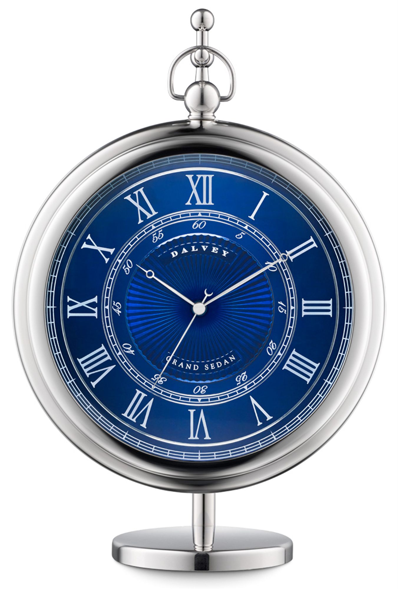 Dalvey Grand Sedan Clock - Blue