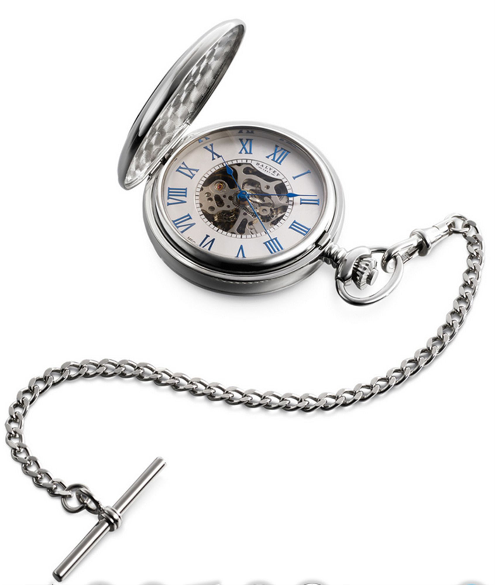 Dalvey Half Hunter Skeletal Pocket Watch
