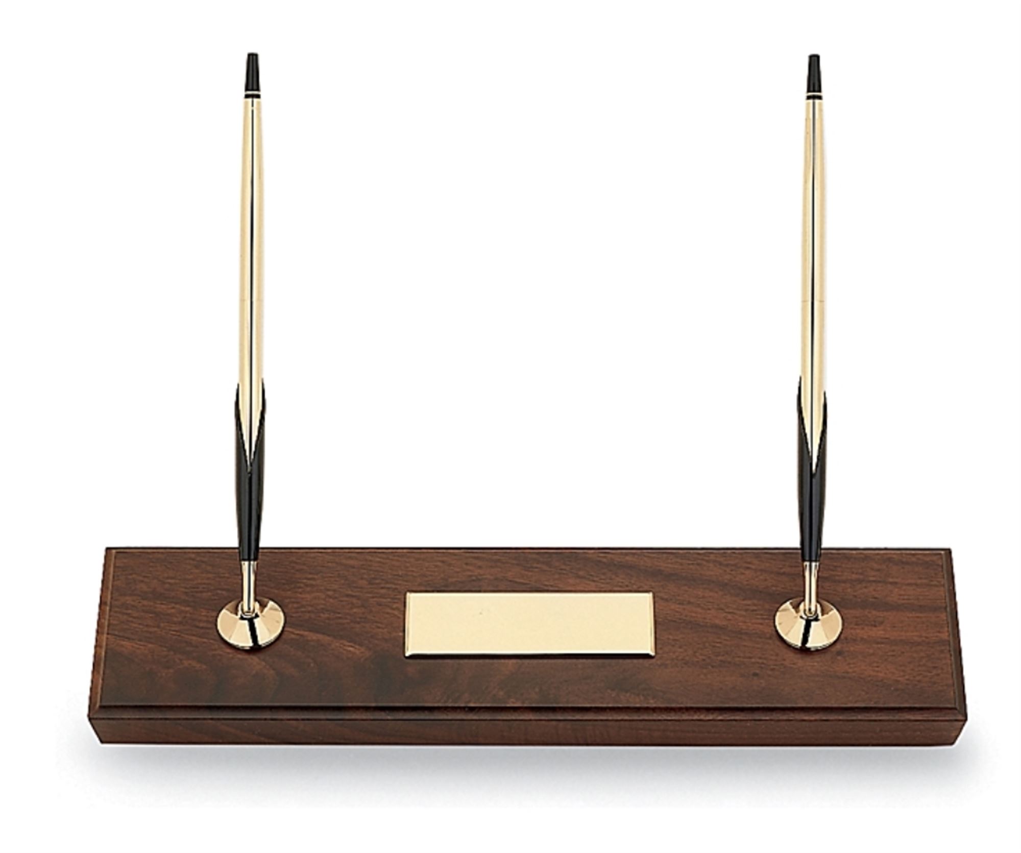 Cross Classic Century 10K Gold Ballpoint Pen and Pencil Set Walnut Desk ...