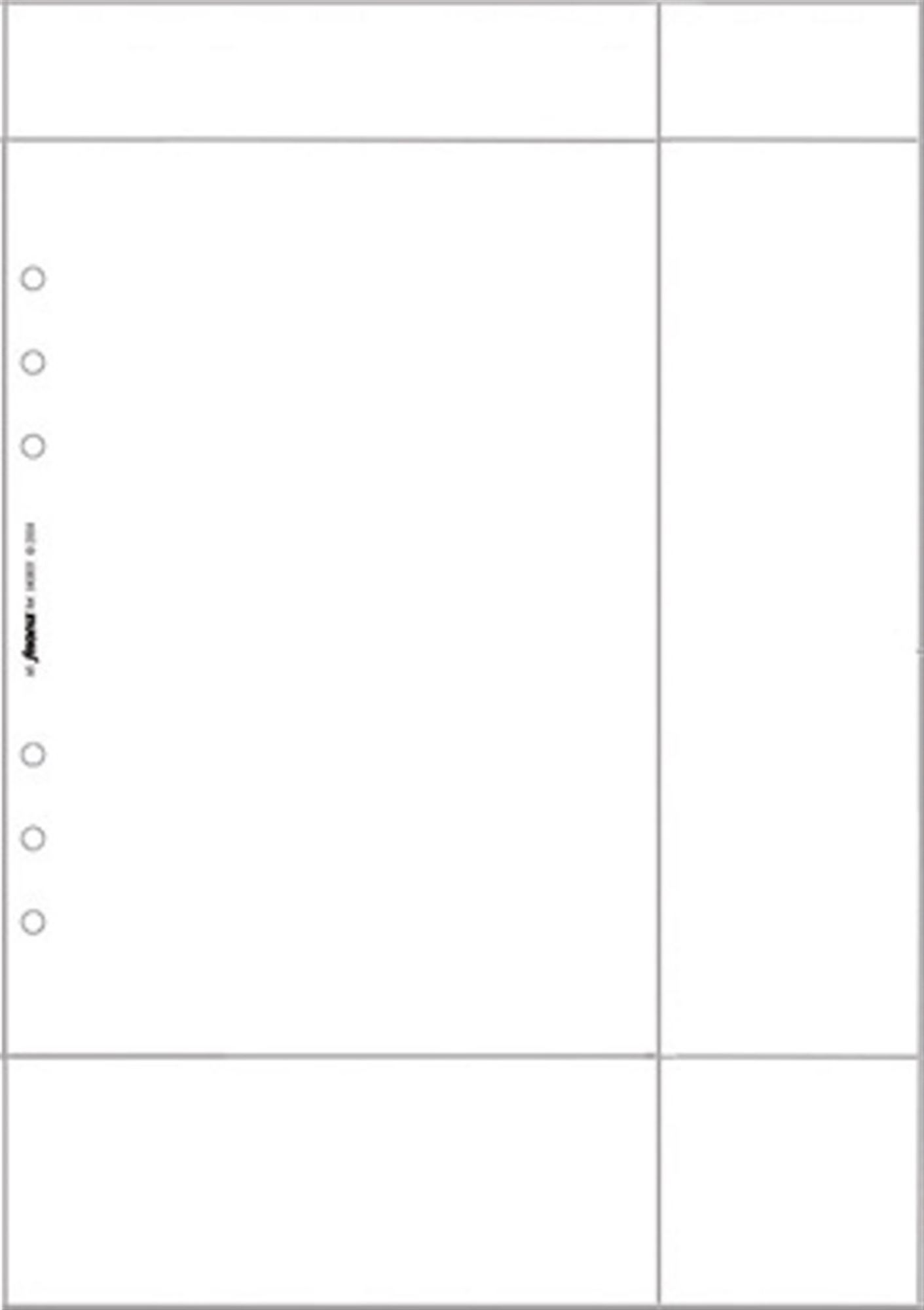 Filofax A5 White Laser Paper 1/Sheet