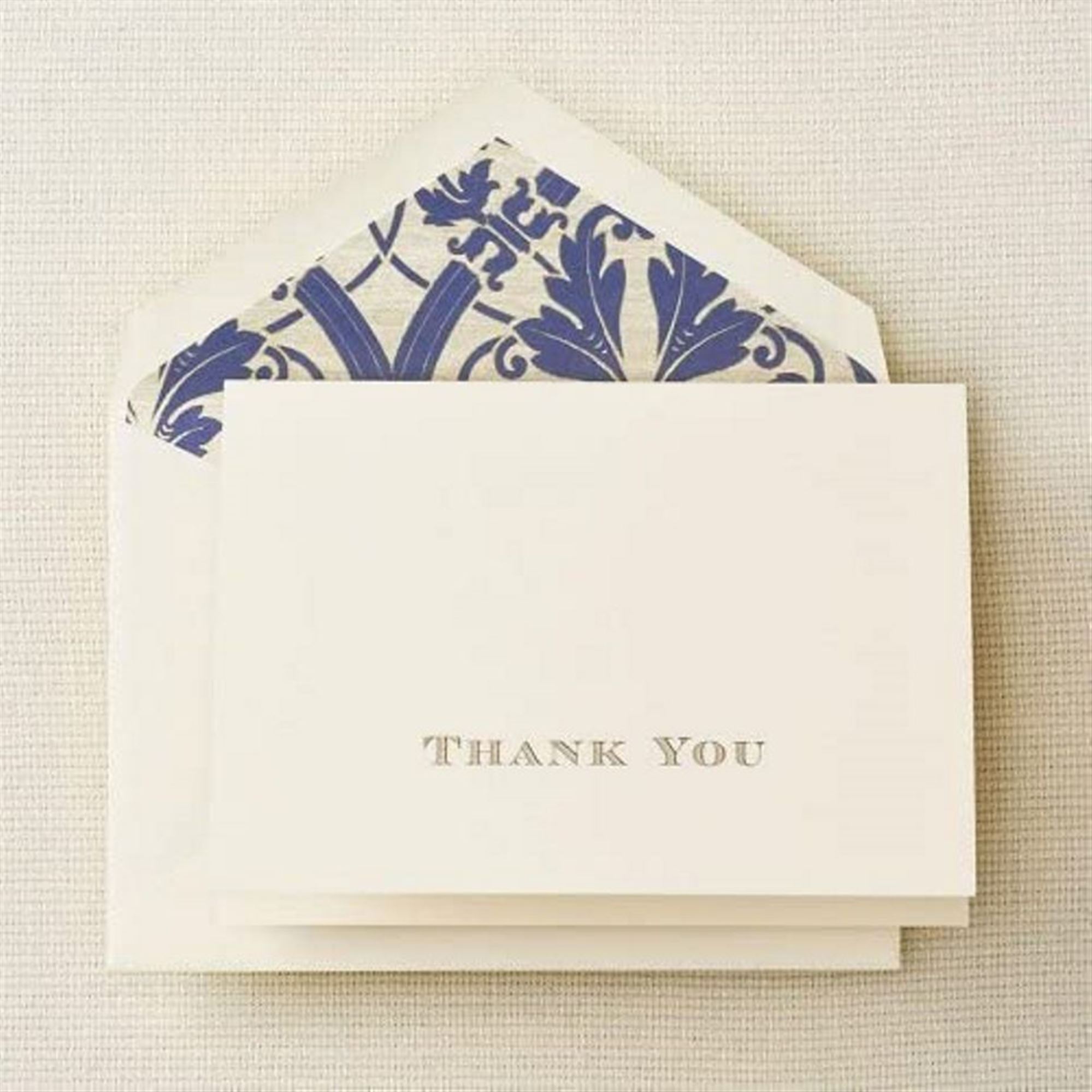 Crane Gold Hand Engraved Regency Thank You Notes 10 Pack