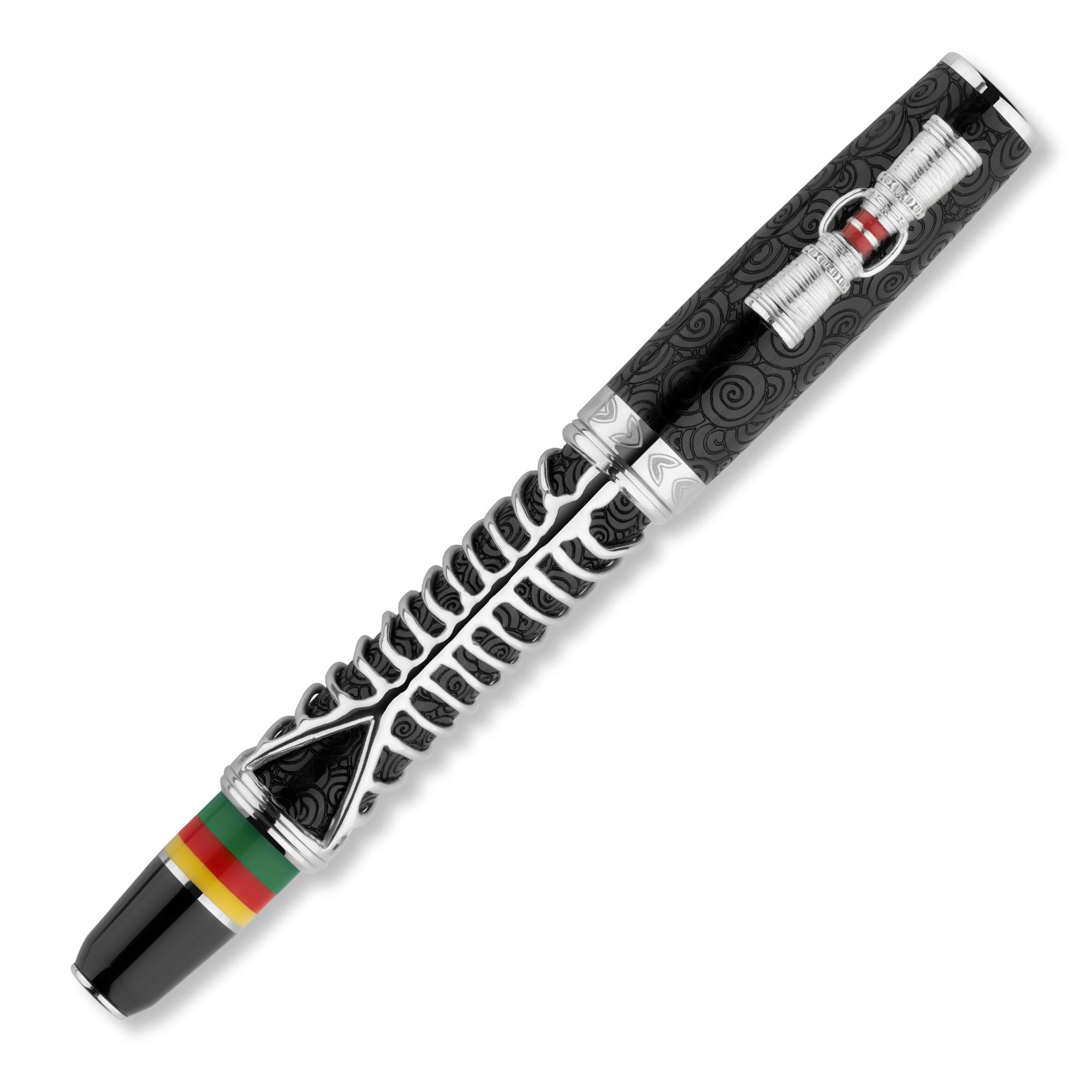 Delta Limited Edition Indigenous People Simbu Silver/Black Rollerball