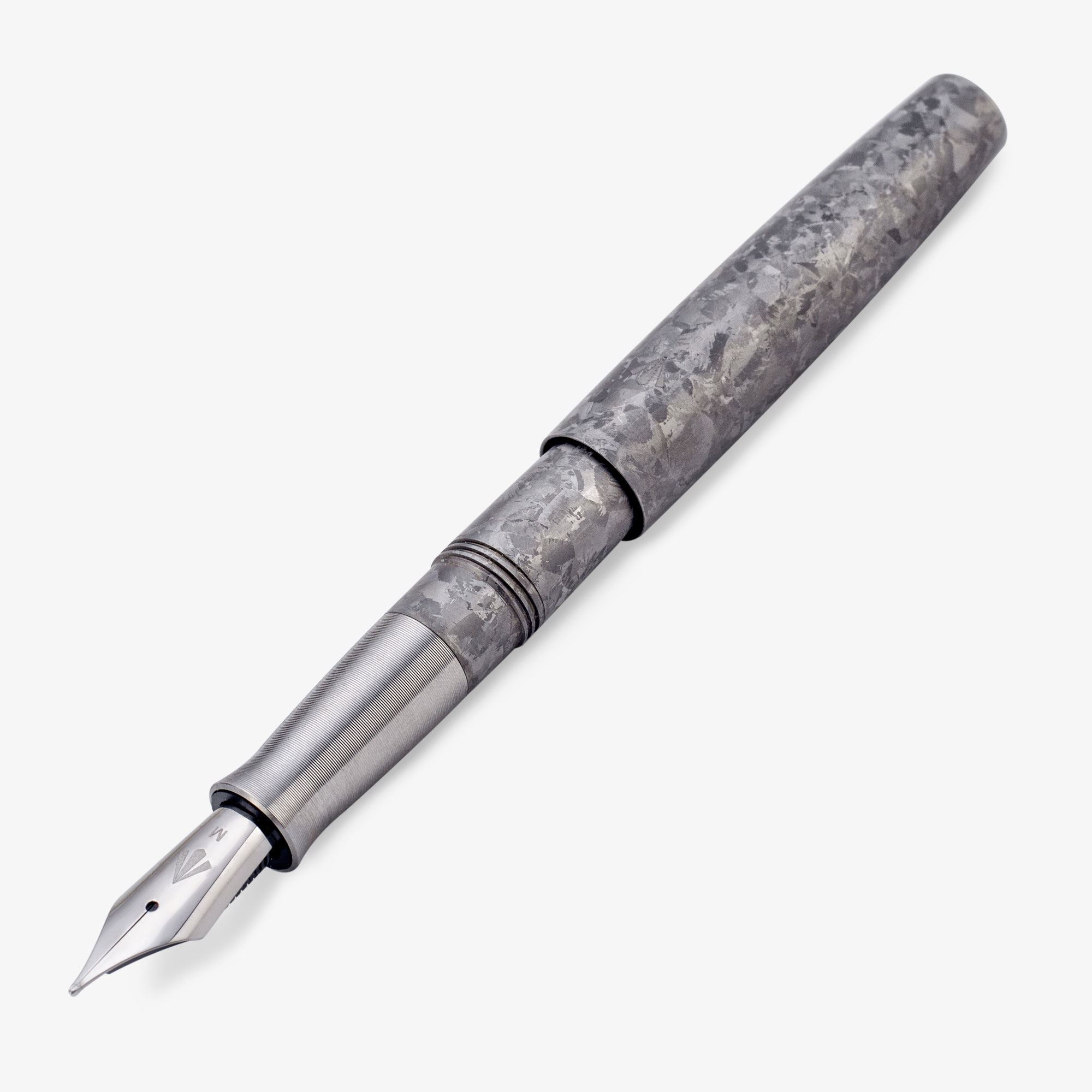 Gravitas Dinkey Crystalized Titanium Fountain Pen