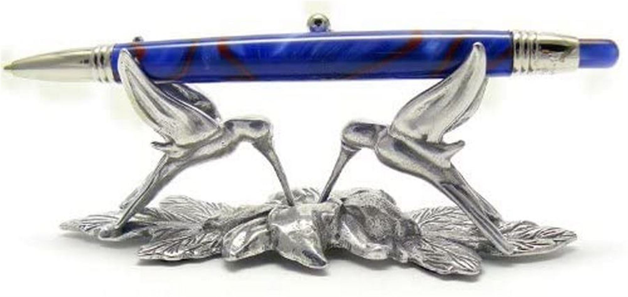 Jac Zagoory Designs Pewter Hummingbird Pen Stand
