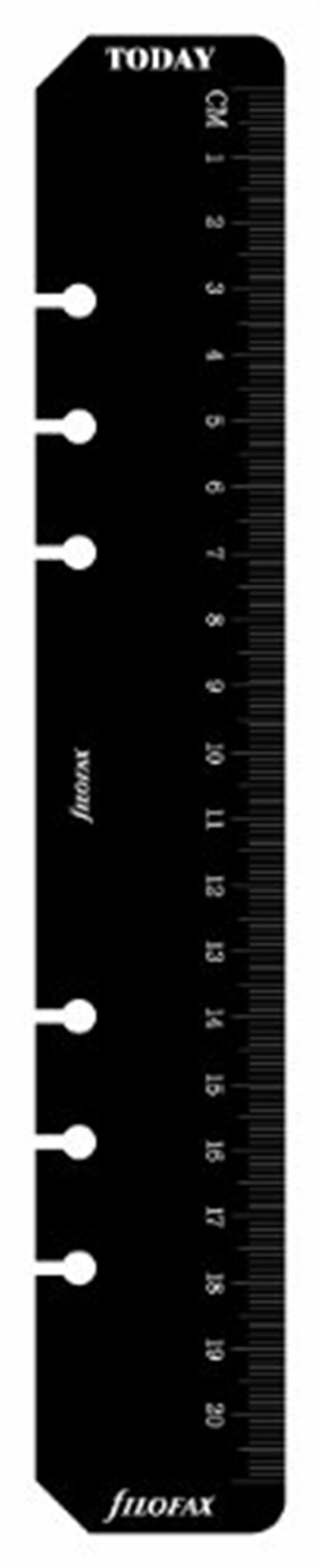 Filofax Personal Black Ruler/Page Marker